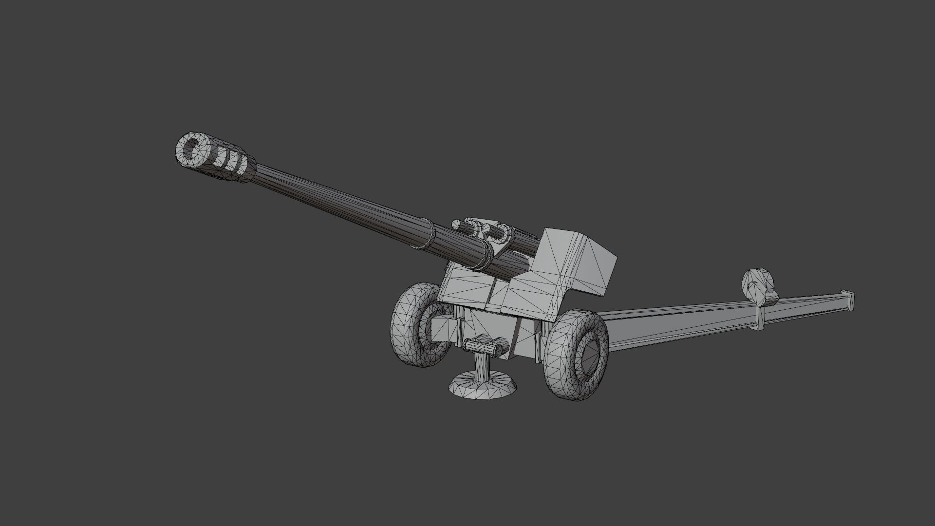 3D model Msta-B 2A65 howitzer VR / AR / low-poly | CGTrader