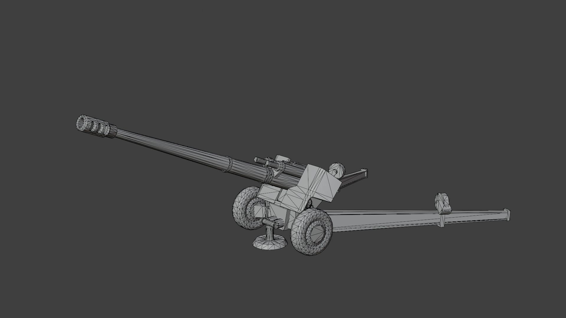 3D model Msta-B 2A65 howitzer VR / AR / low-poly | CGTrader