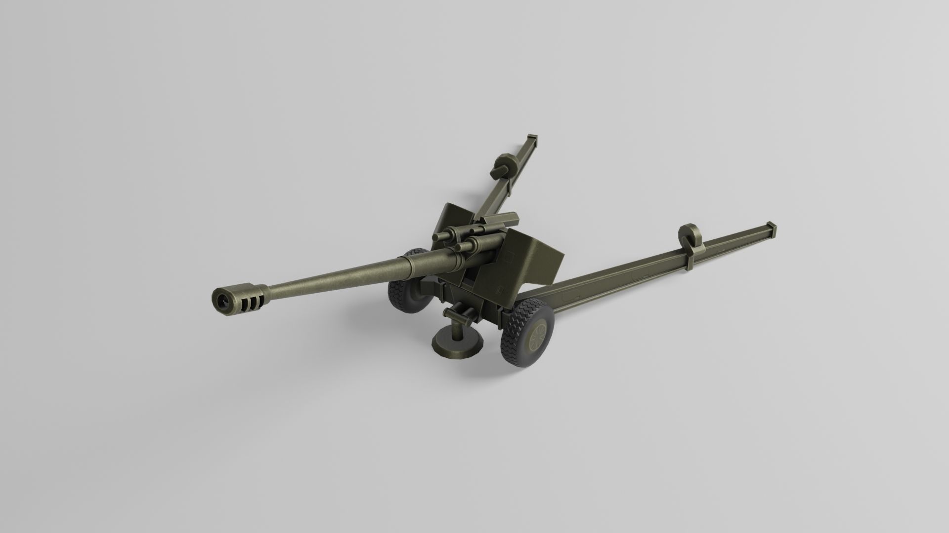 3D model Msta-B 2A65 howitzer VR / AR / low-poly | CGTrader