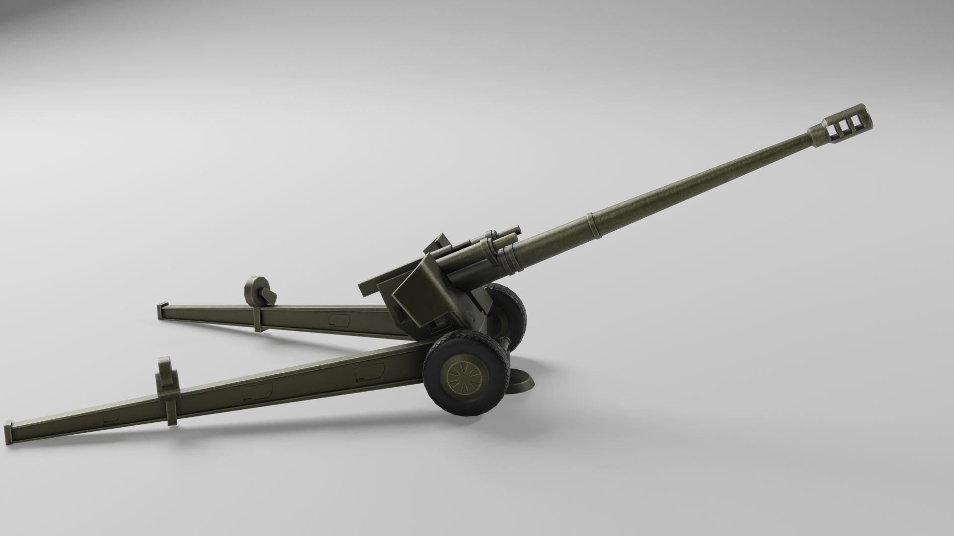 3D model Msta-B 2A65 howitzer VR / AR / low-poly | CGTrader