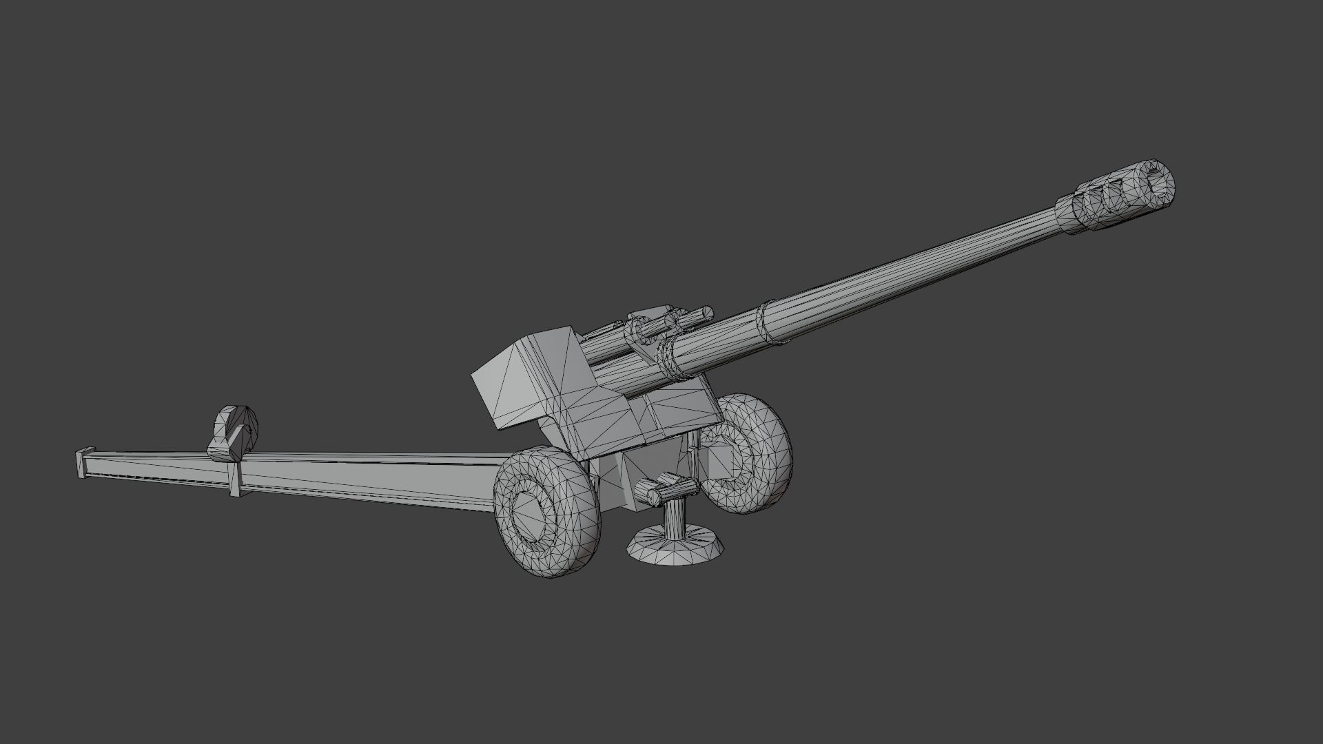 3D model Msta-B 2A65 howitzer VR / AR / low-poly | CGTrader