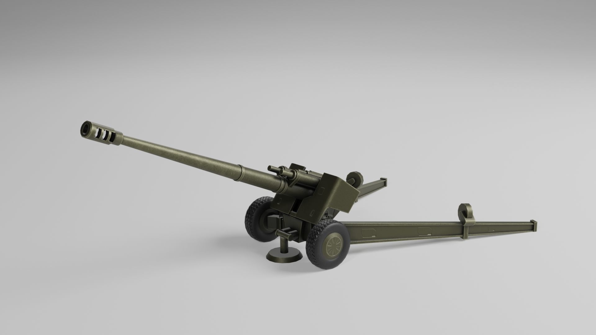 3D model Msta-B 2A65 howitzer VR / AR / low-poly | CGTrader