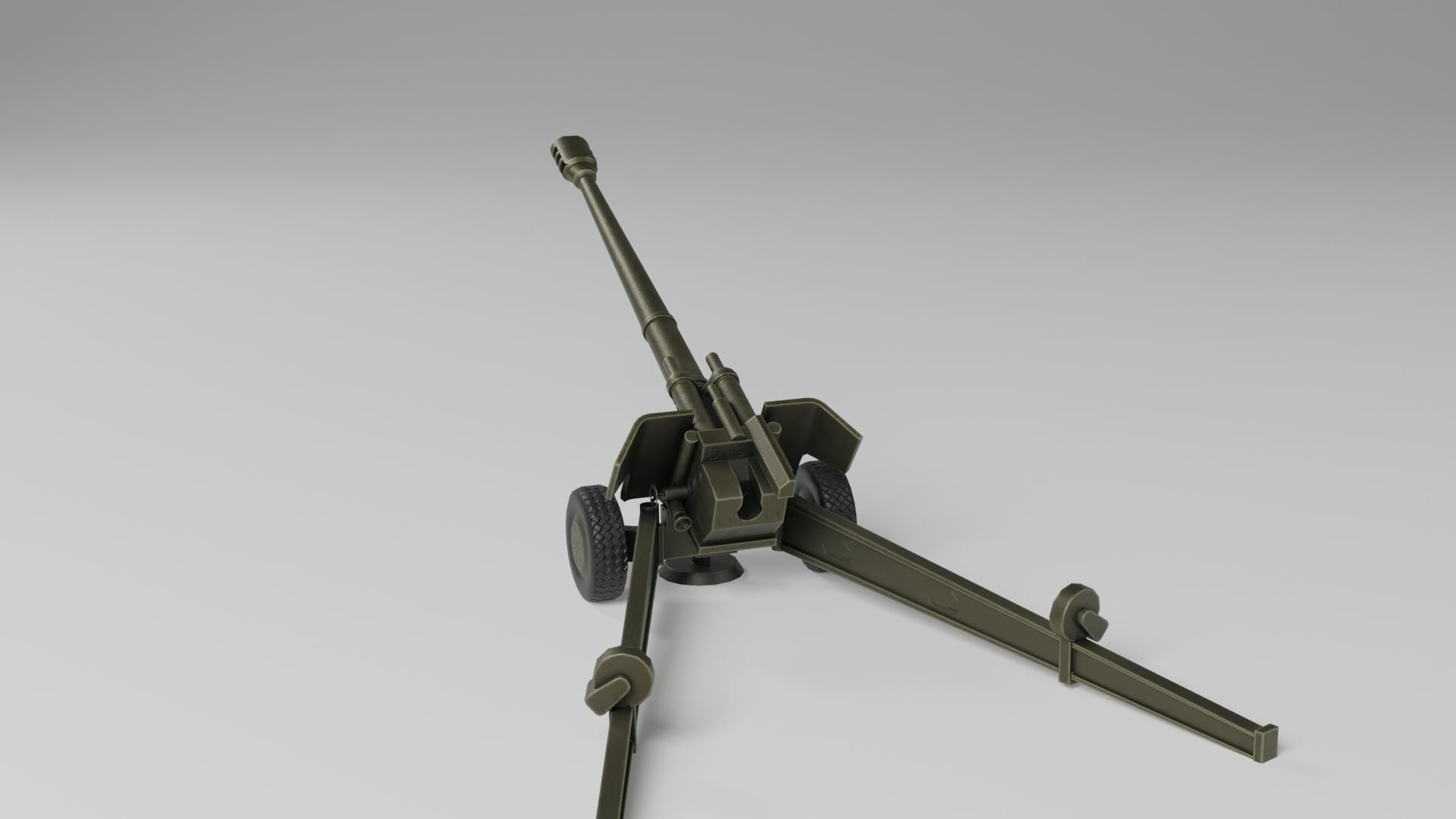 3D model Msta-B 2A65 howitzer VR / AR / low-poly | CGTrader