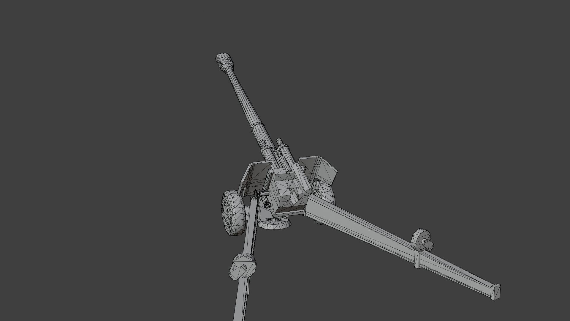 3D model Msta-B 2A65 howitzer VR / AR / low-poly | CGTrader