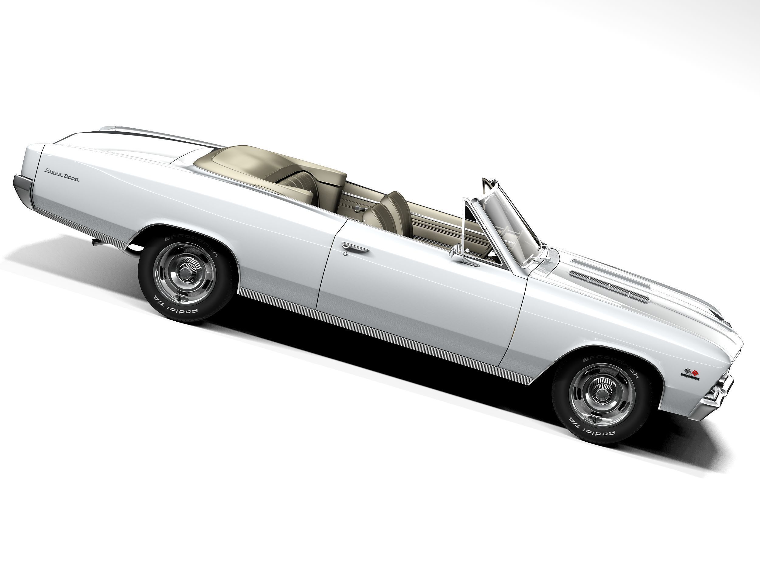 Chevrolet Chevelle SS Convertible 1966 3D model | CGTrader