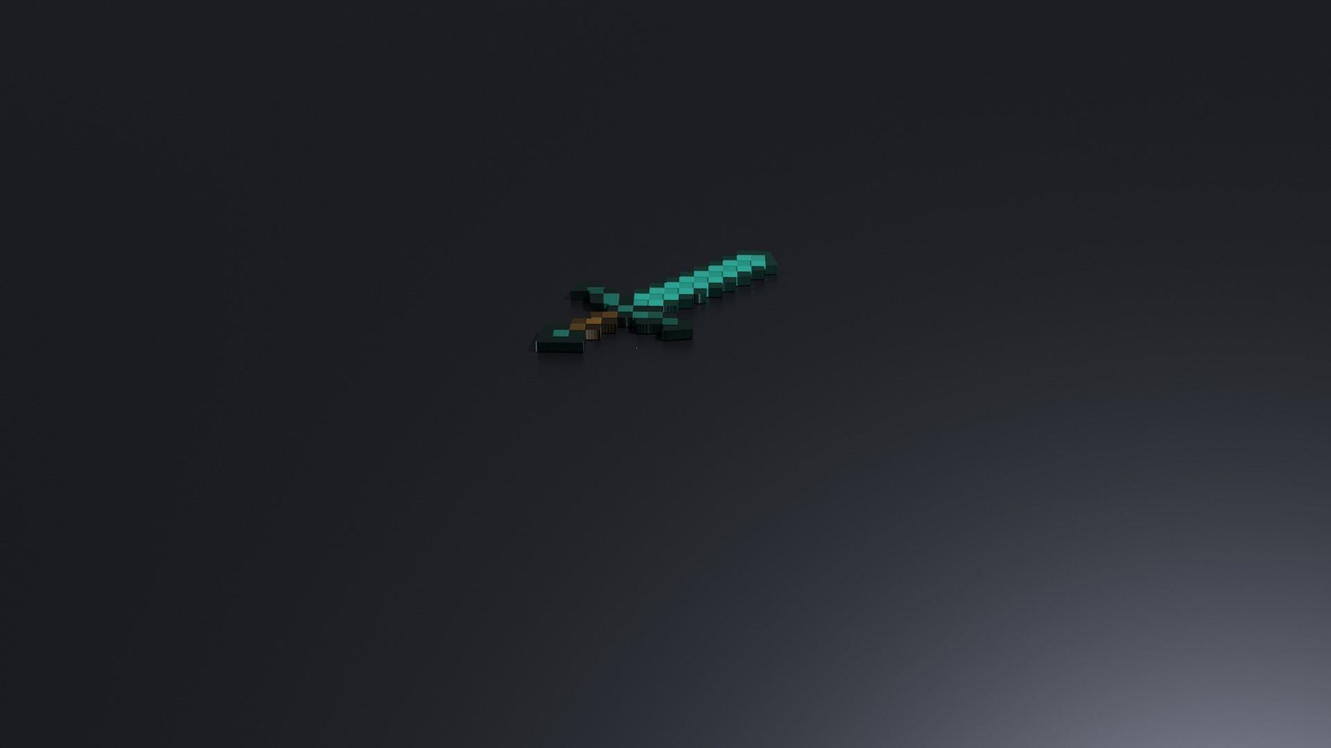 diamond sword minecraft 3D model | CGTrader