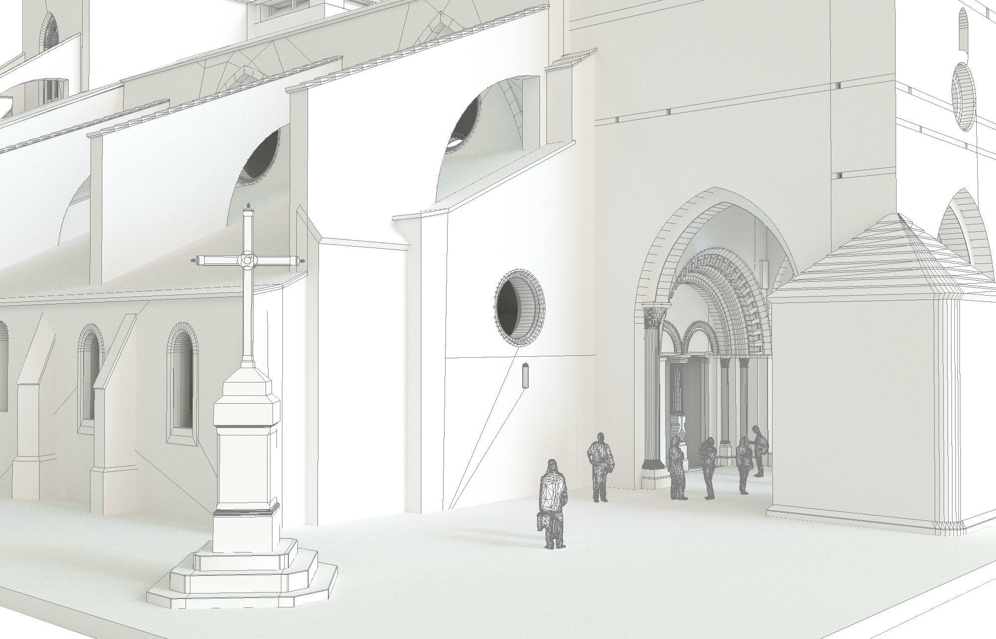 Cathedrale Sainte Marie 3D model | CGTrader