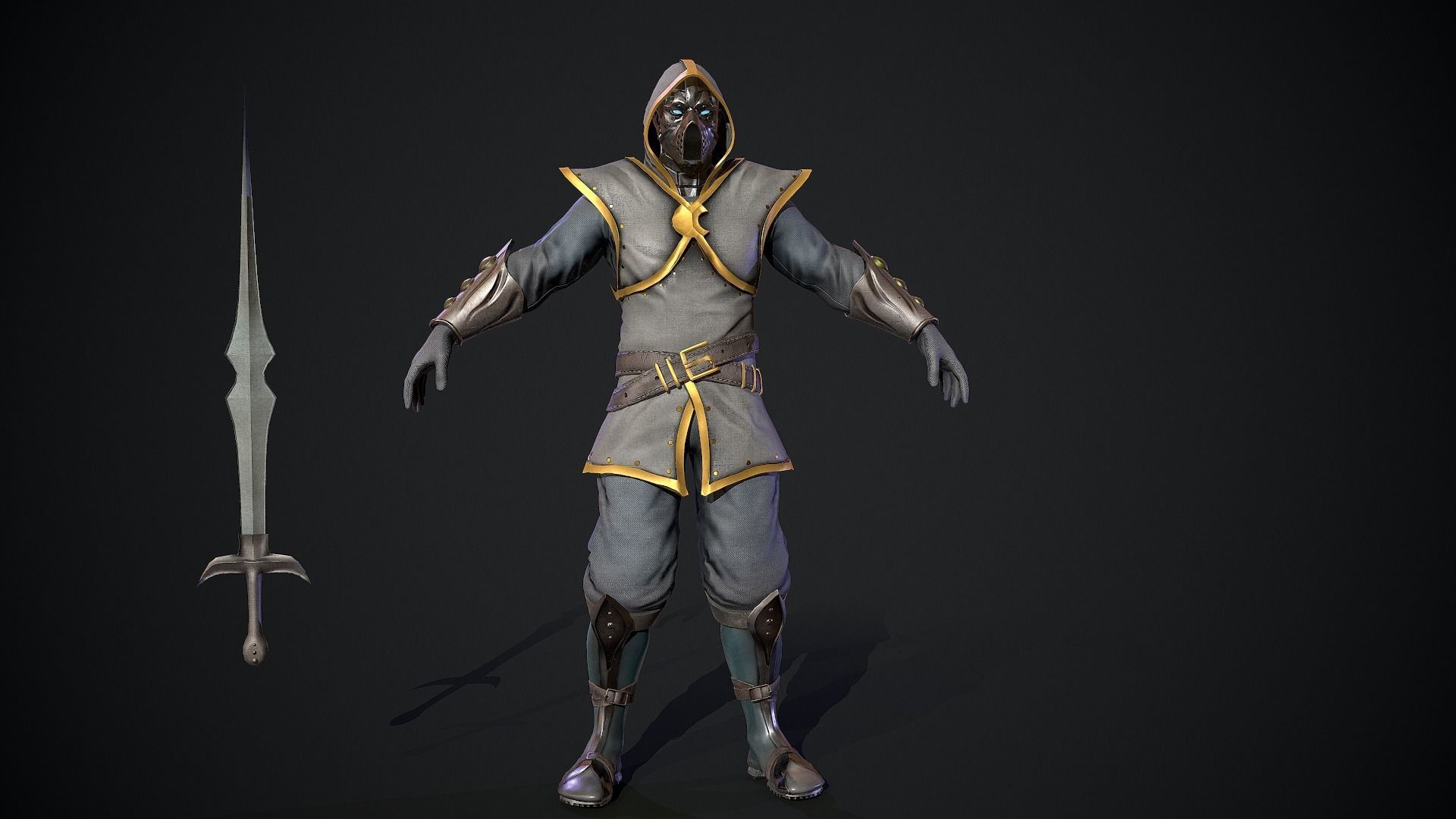 3D model Human Fighter1 VR / AR / low-poly | CGTrader