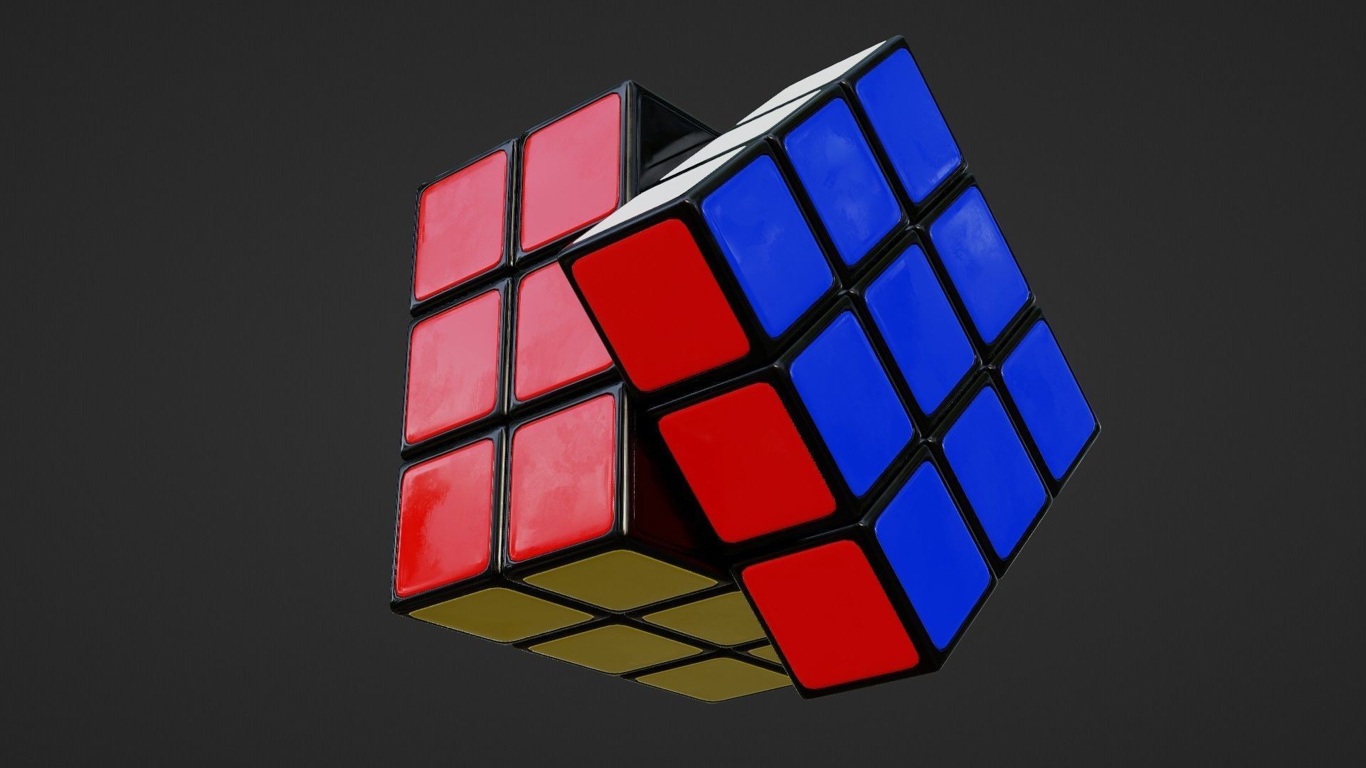Realistic Rubiks Cube 3D model animated | CGTrader