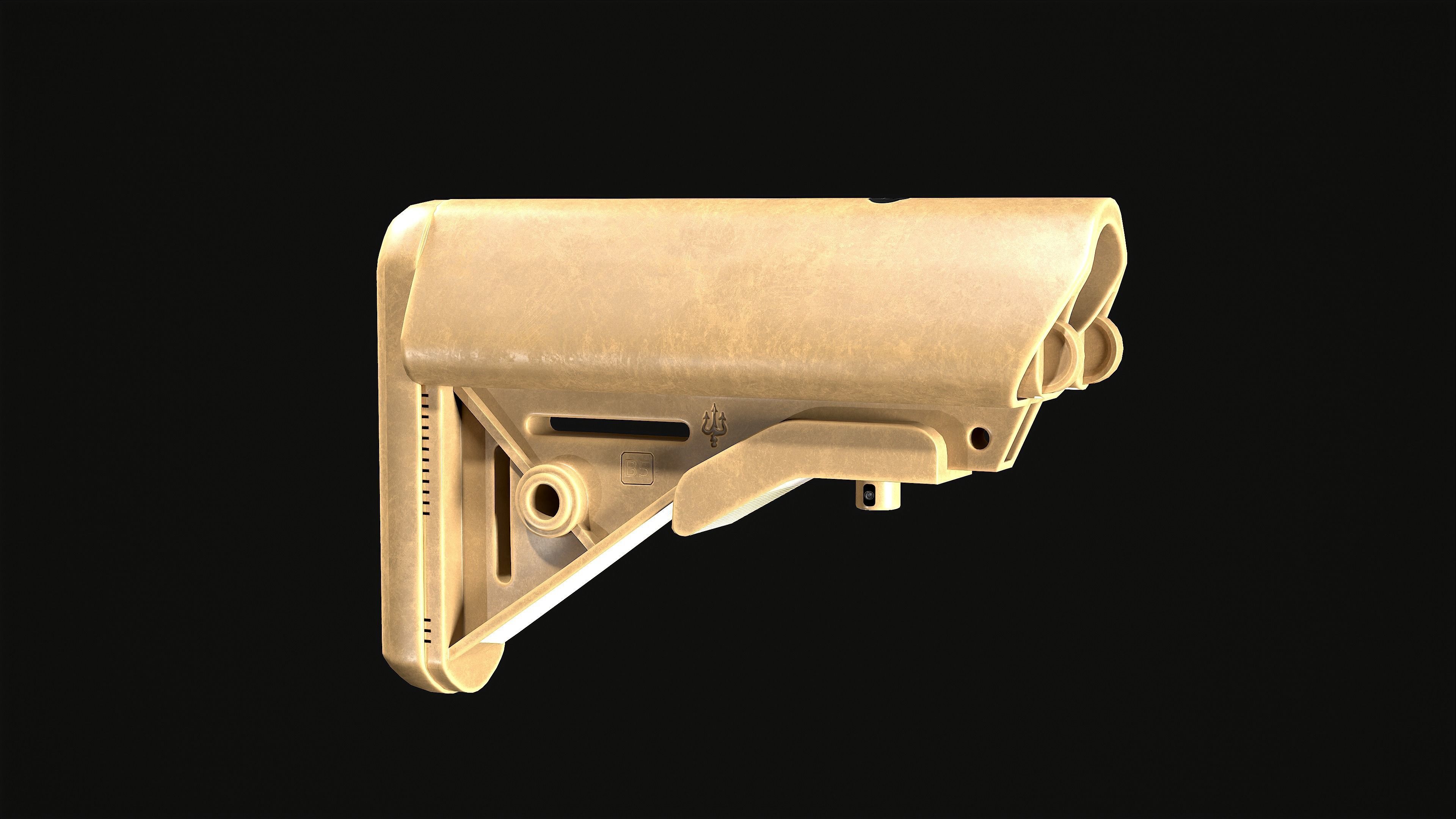 3D model MK18 Tactical Rifle PBR Game Ready VR / AR / low-poly | CGTrader