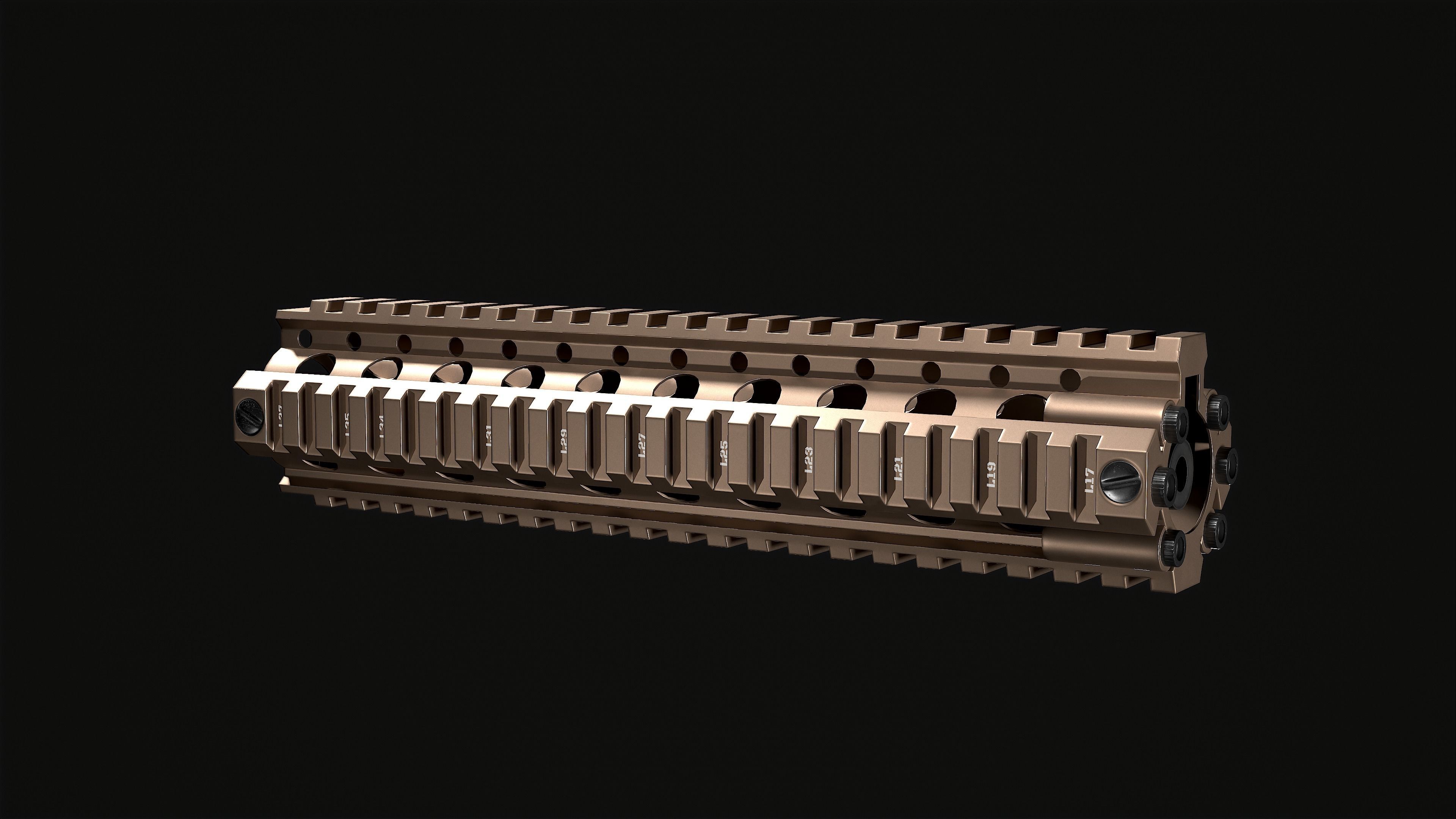 3D model MK18 Tactical Rifle PBR Game Ready VR / AR / low-poly | CGTrader