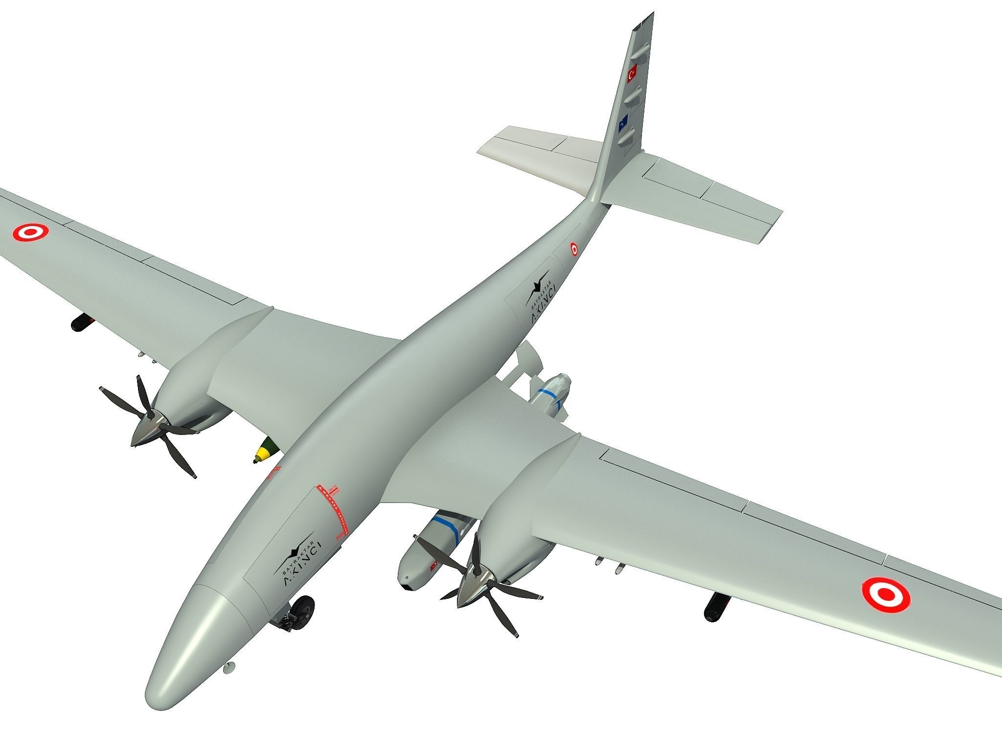 AKINCI UAV model 3D model | CGTrader
