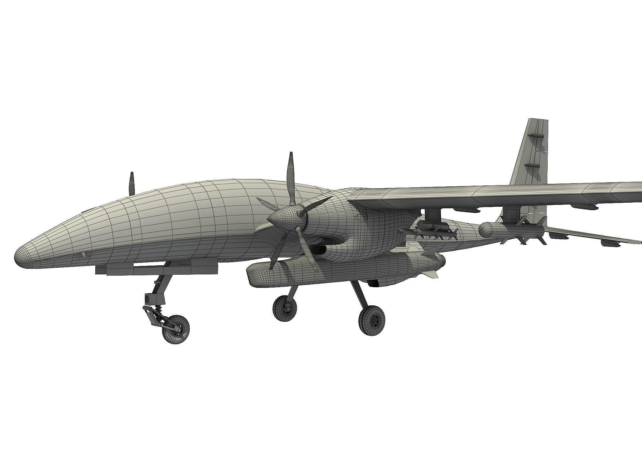 AKINCI UAV model 3D model | CGTrader