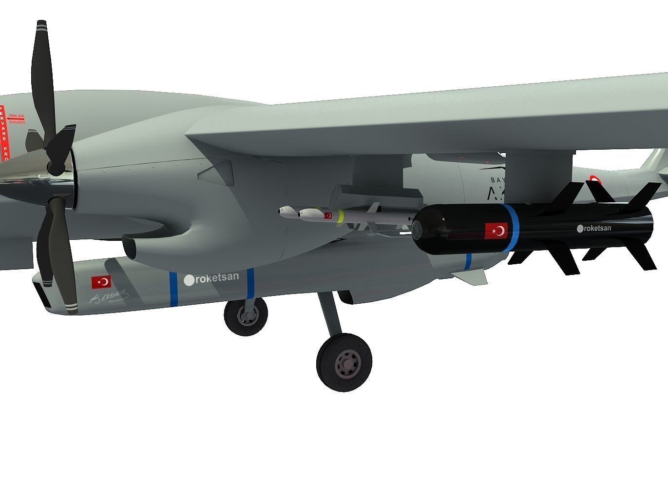 AKINCI UAV model 3D model | CGTrader