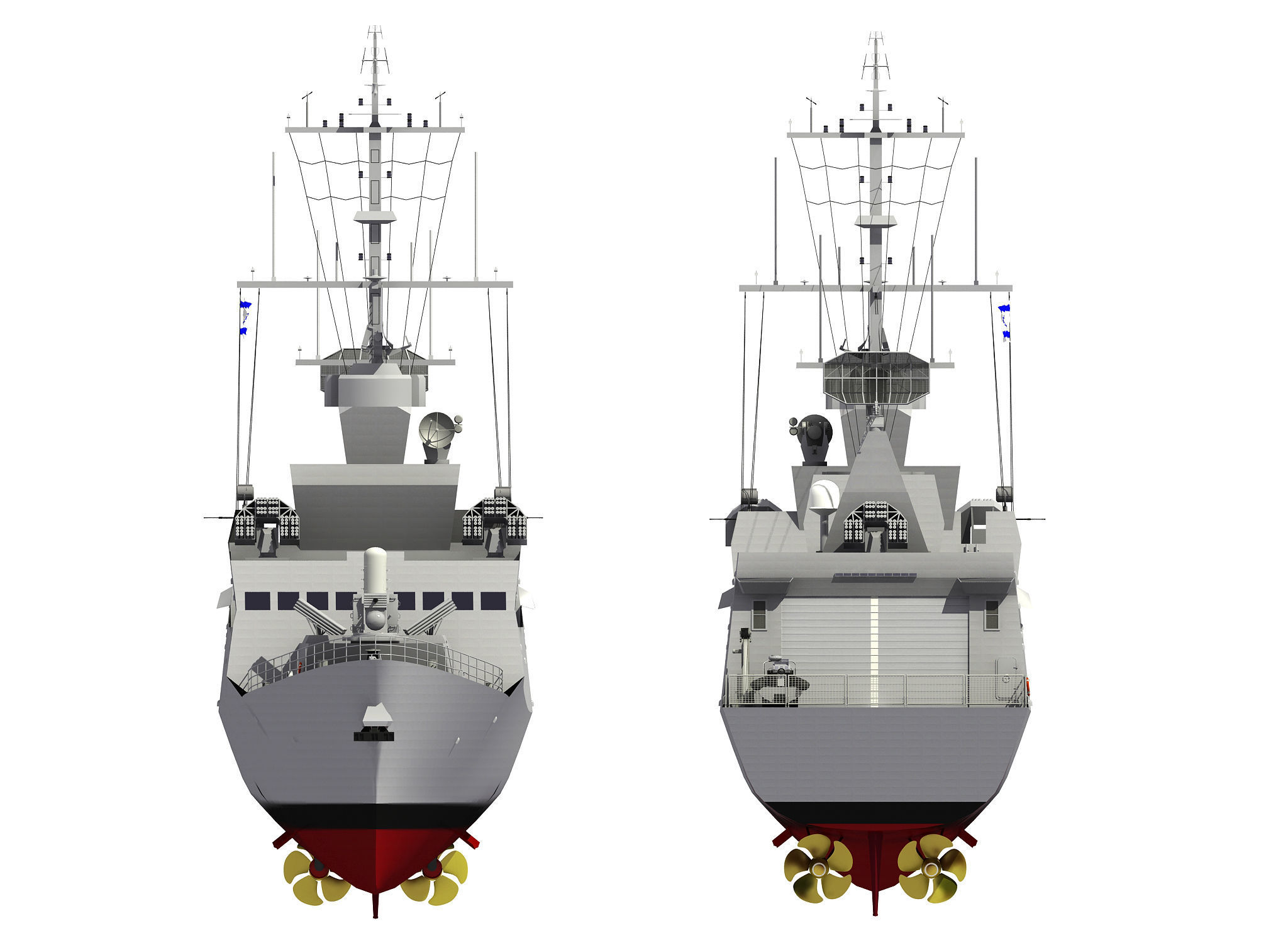 SAAR-5 ISRAELI EILAT CLASS CORVETTE 3D model | CGTrader