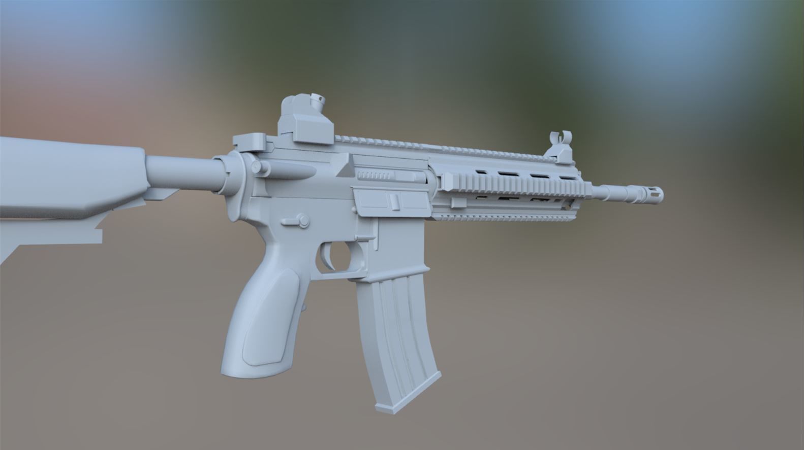 M416 Gun model free 3D model | CGTrader