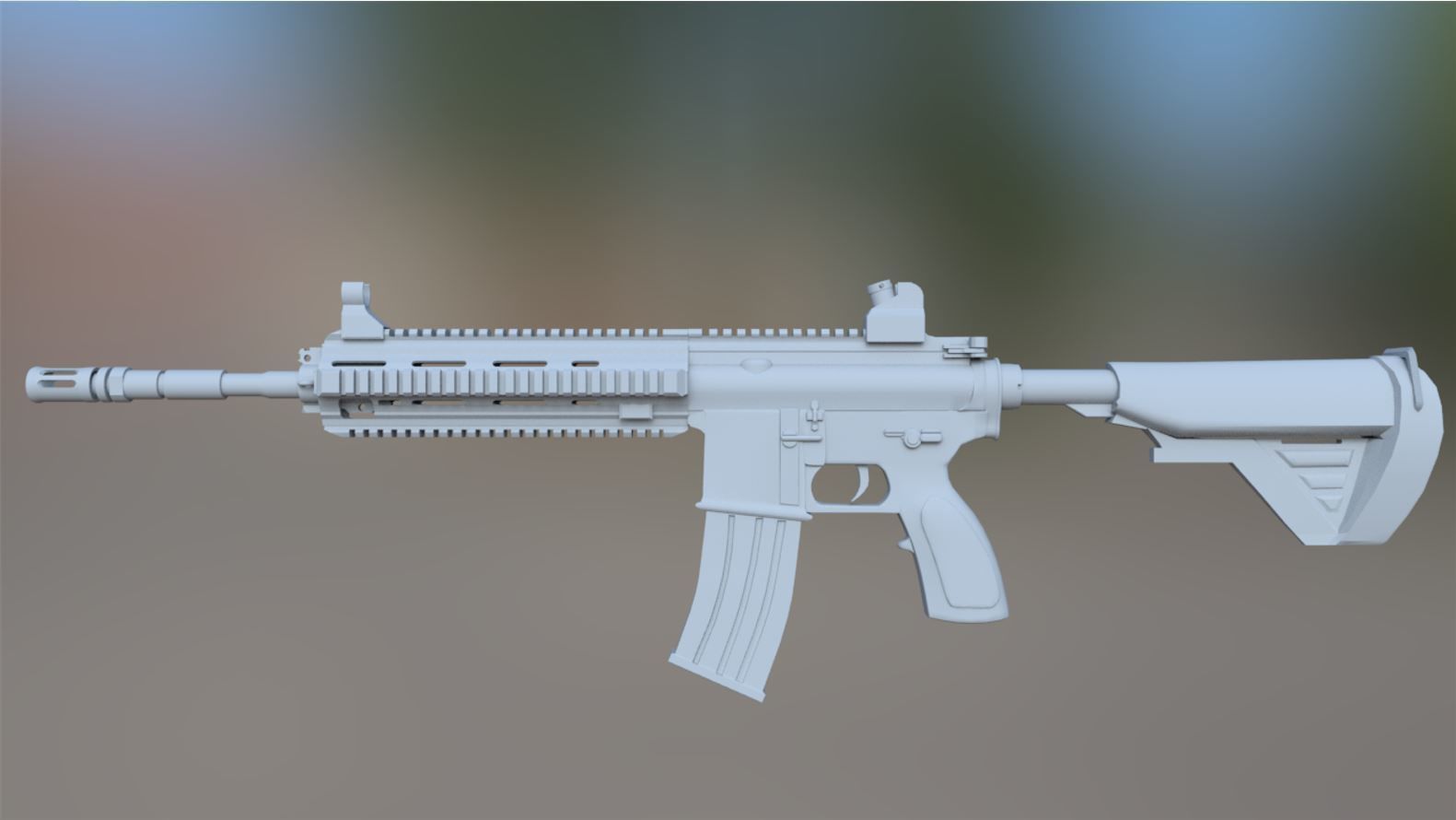 M416 Gun model free 3D model | CGTrader