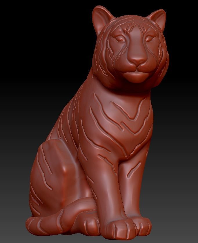 Tiger 3d model Decor 3D model 3D printable | CGTrader