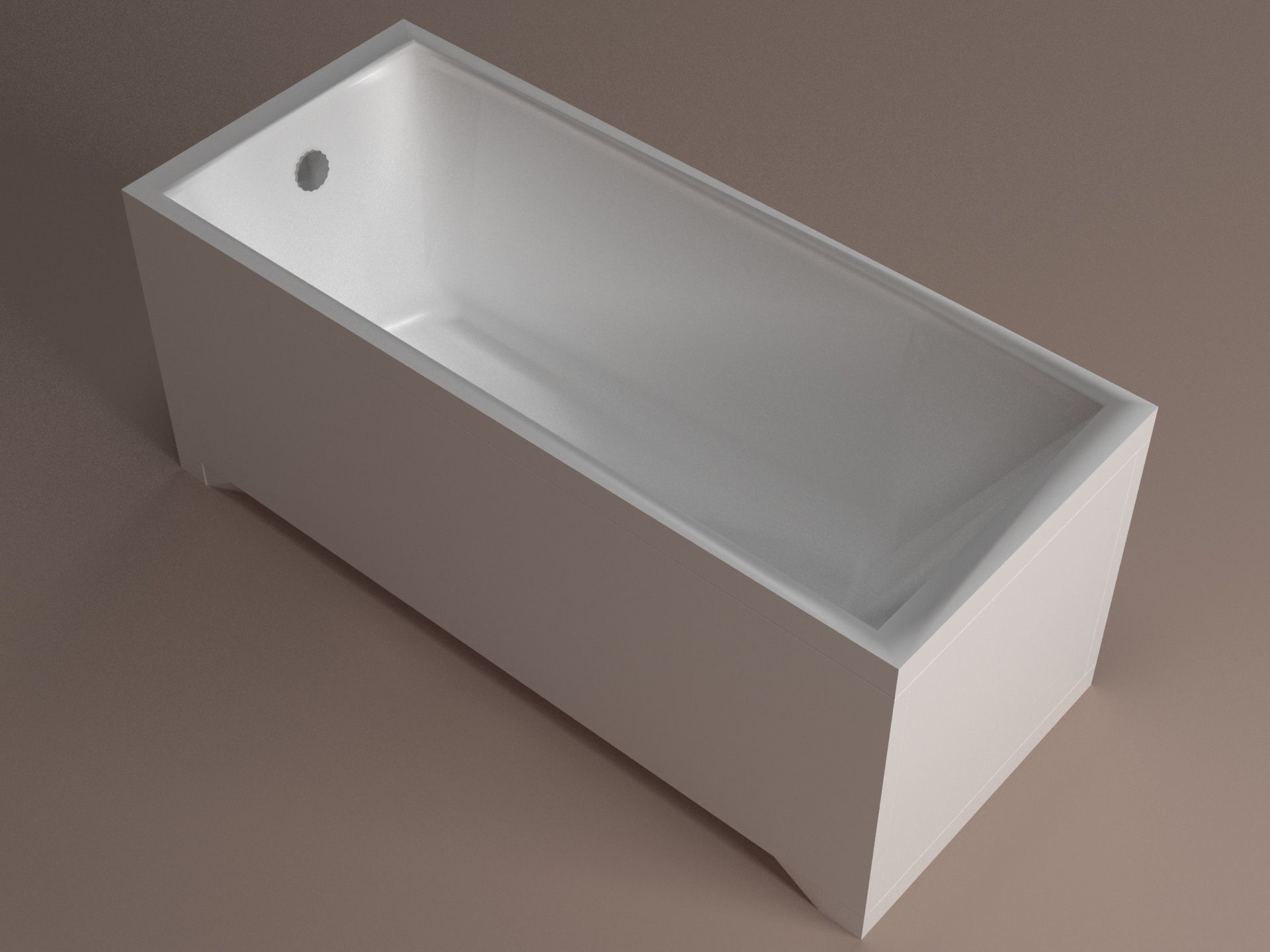 rectangular bath free VR / AR / low-poly 3D model | CGTrader