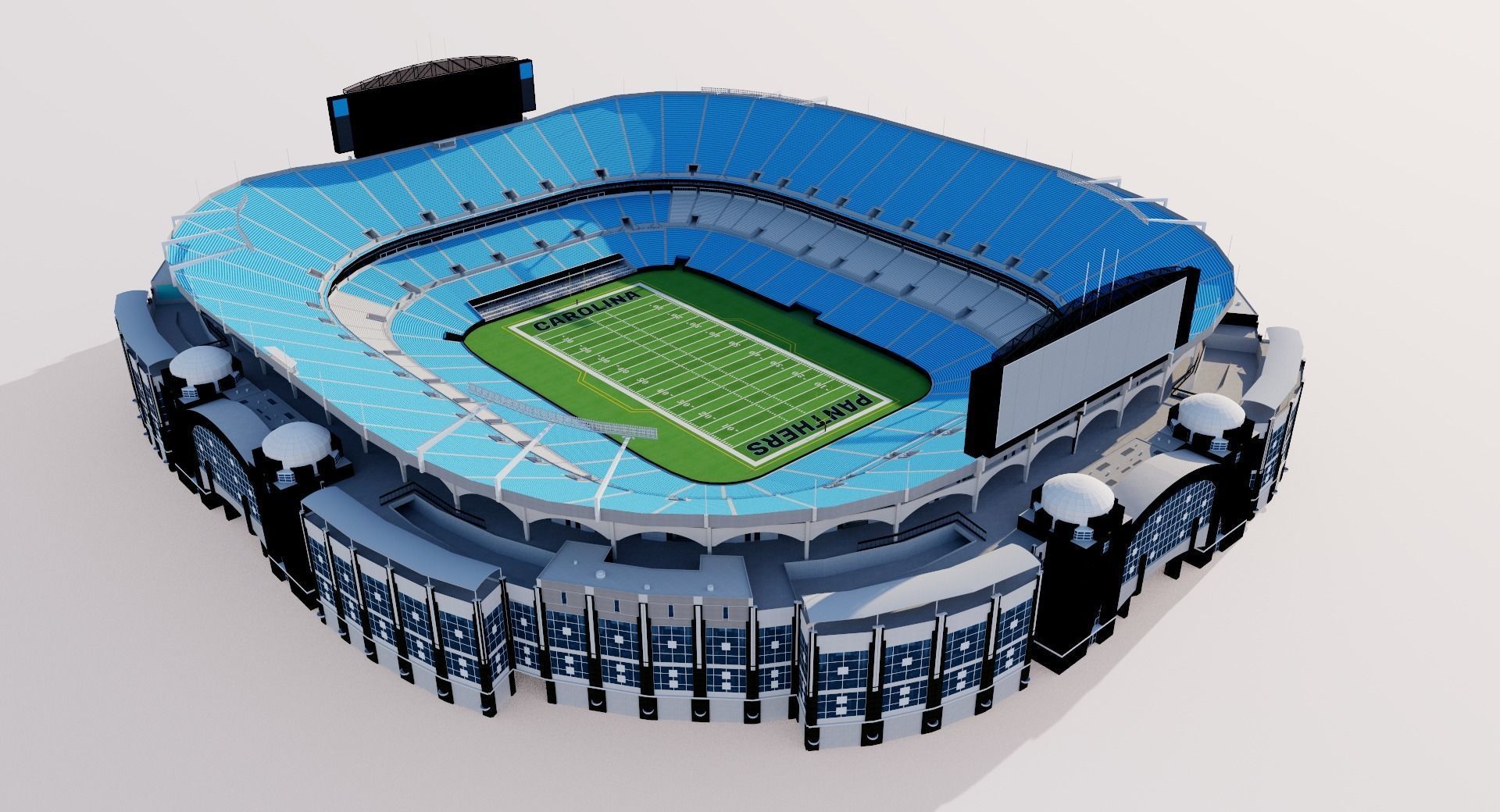 Bank of America Stadium - Charlotte Panthers USA 3D model | CGTrader