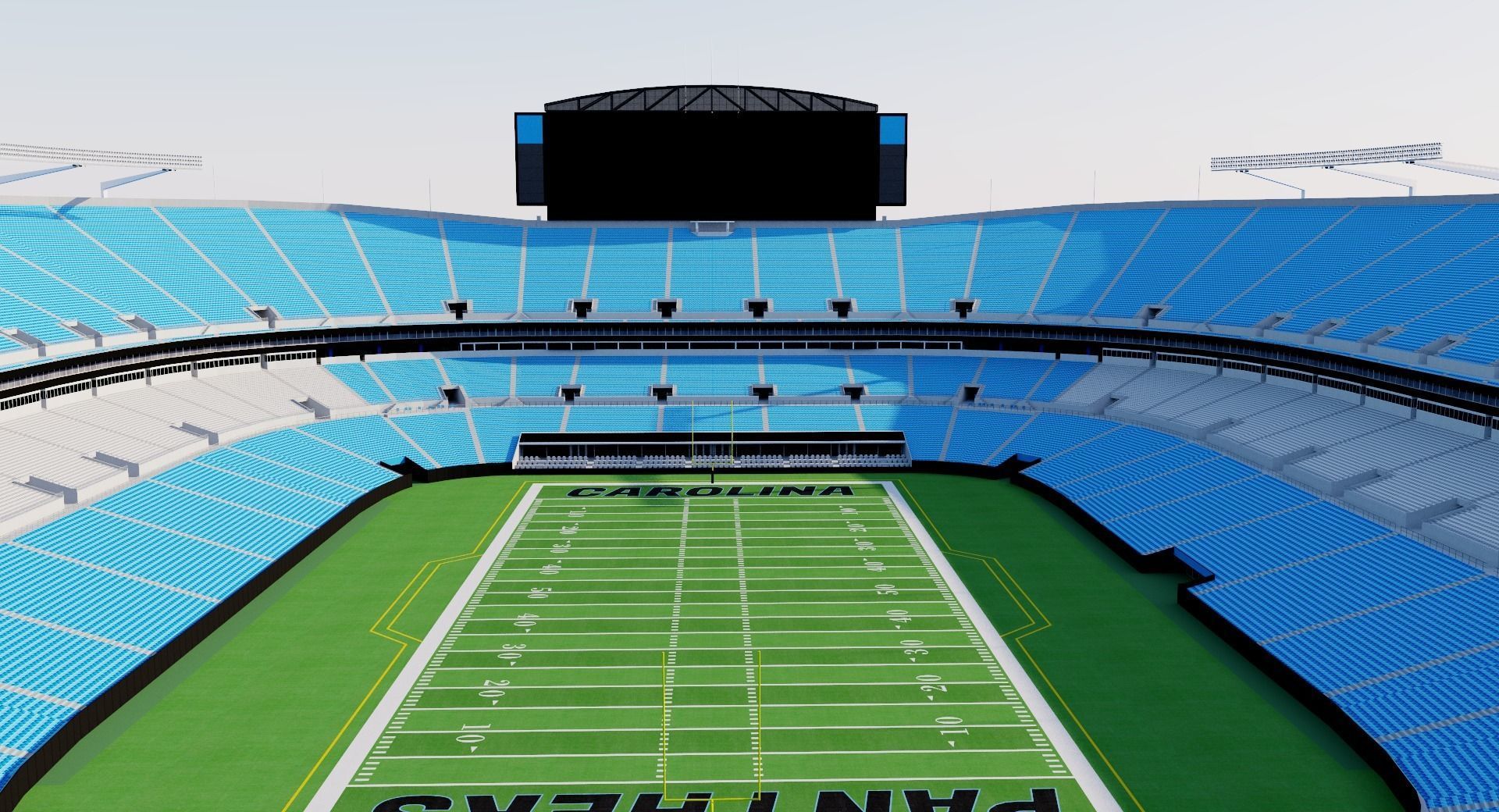 Bank of America Stadium - Charlotte Panthers USA 3D model | CGTrader