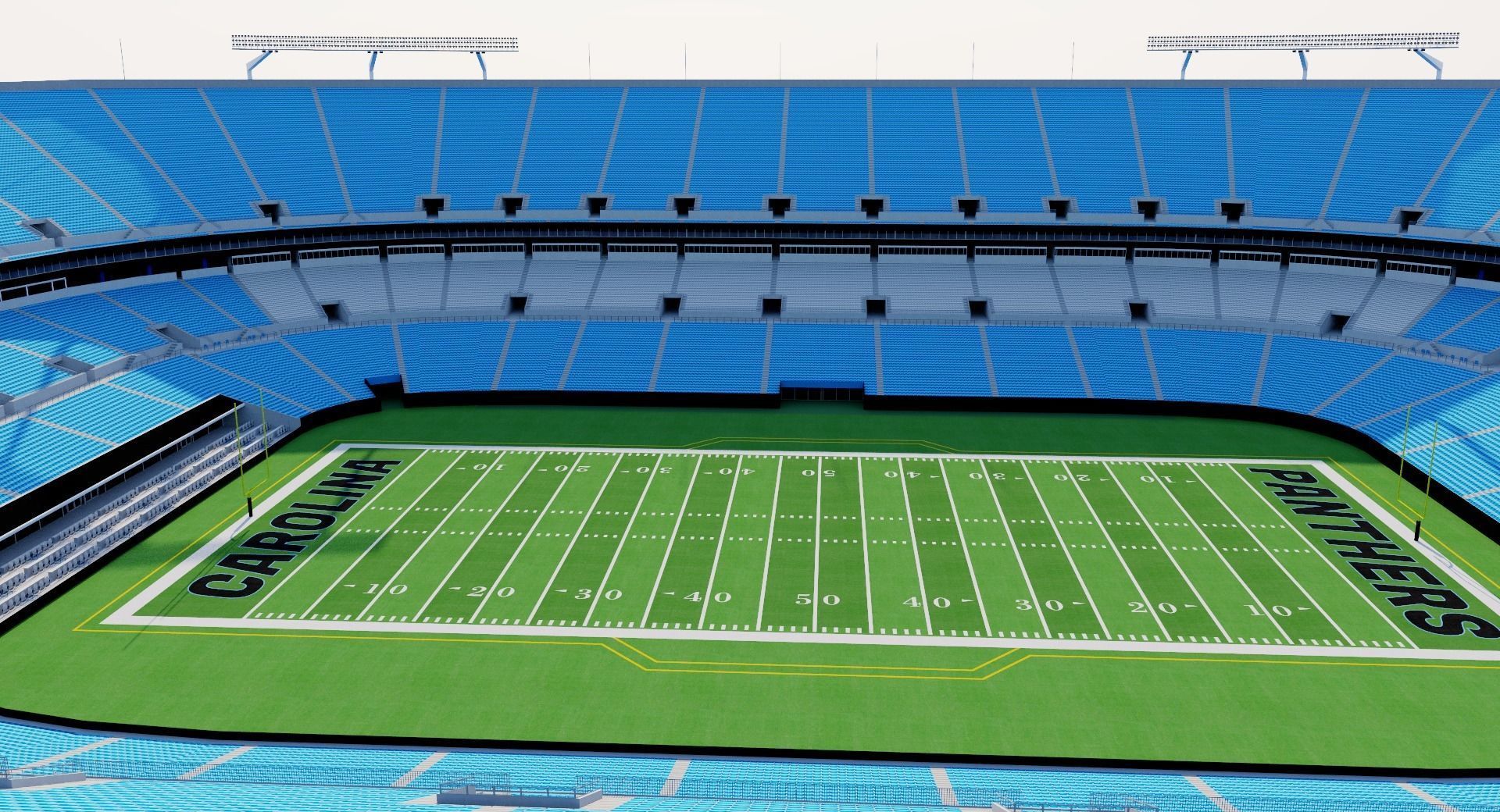 Bank of America Stadium - Charlotte Panthers USA 3D model | CGTrader