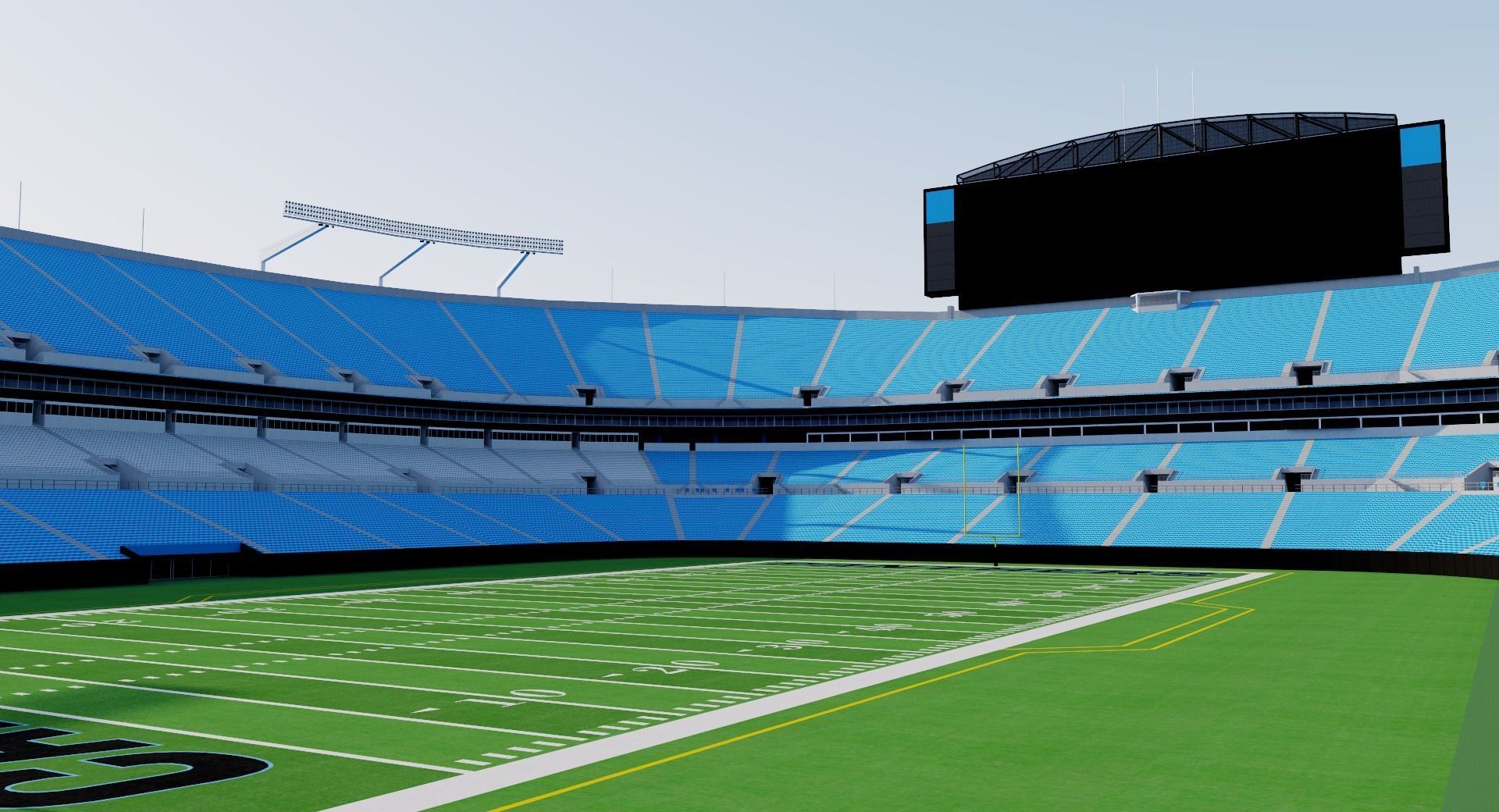 Bank of America Stadium - Charlotte Panthers USA 3D model | CGTrader