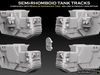 Semi- Rhomboid Tank Tracks 3D model 3D printable | CGTrader