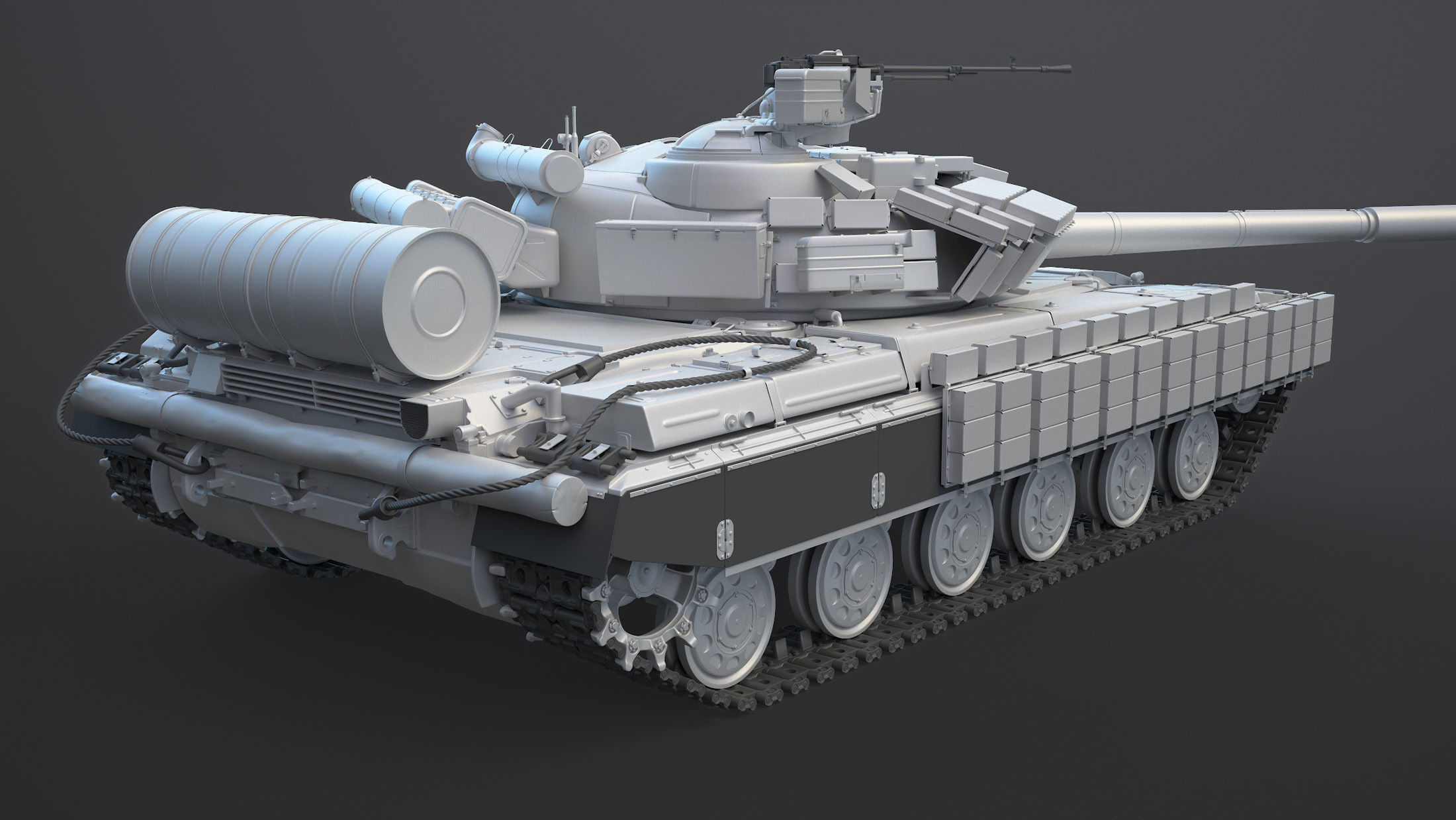 Tank T-64 BV High-Poly 3D model | CGTrader