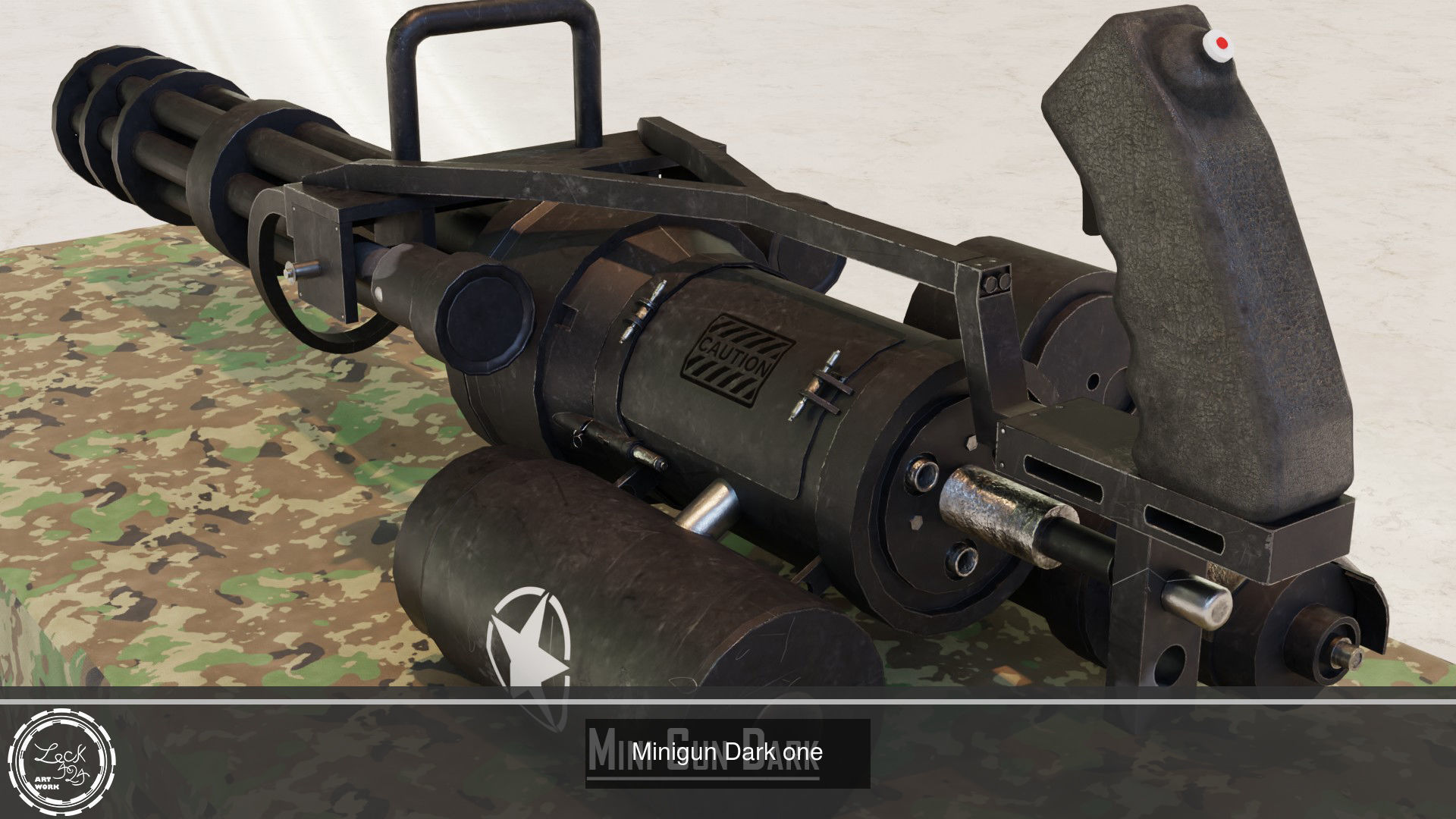 3D Model Collection Minigun Weapon Pack VR / AR / low-poly | CGTrader