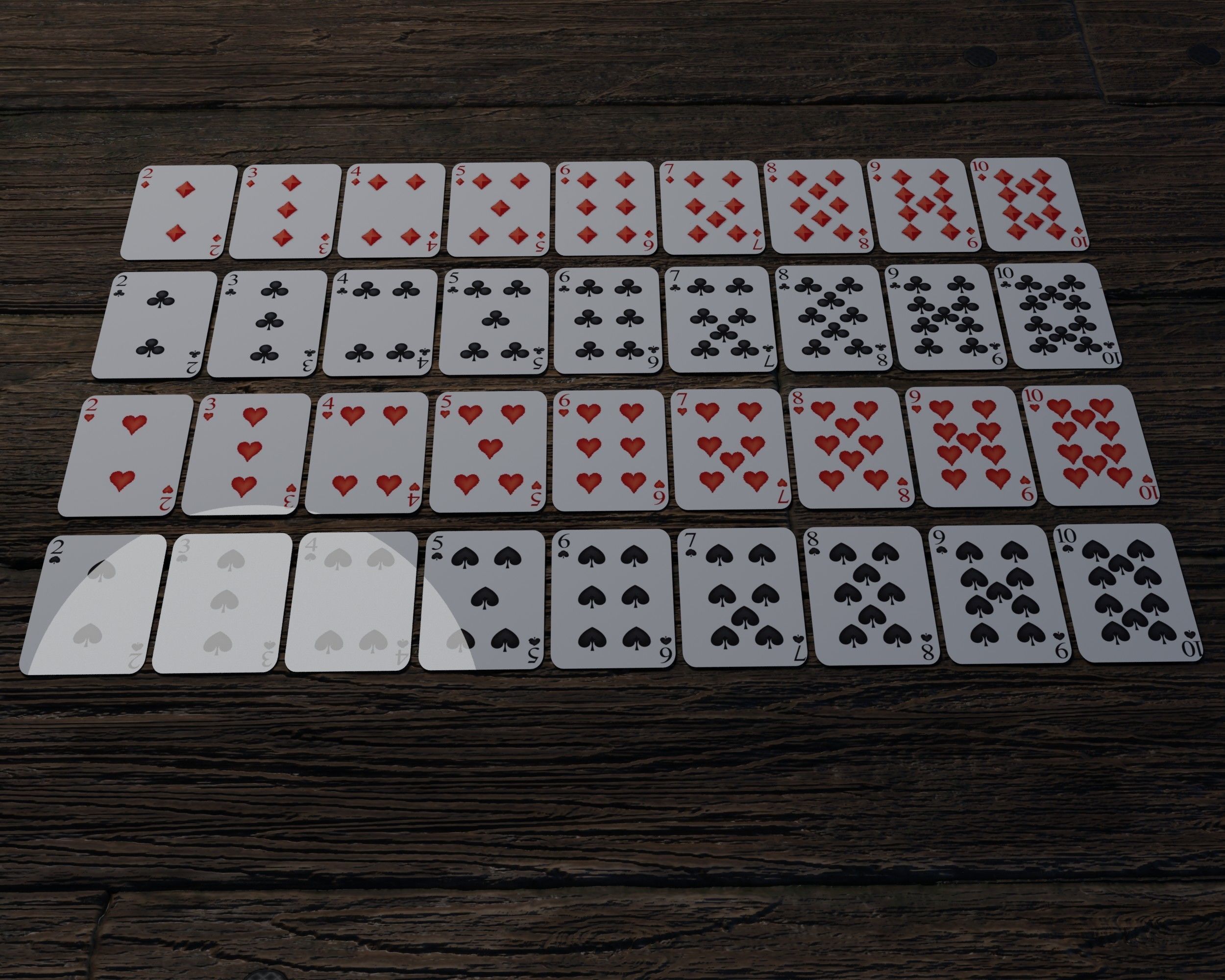 3D model Playing cards Poke VR / AR / low-poly | CGTrader