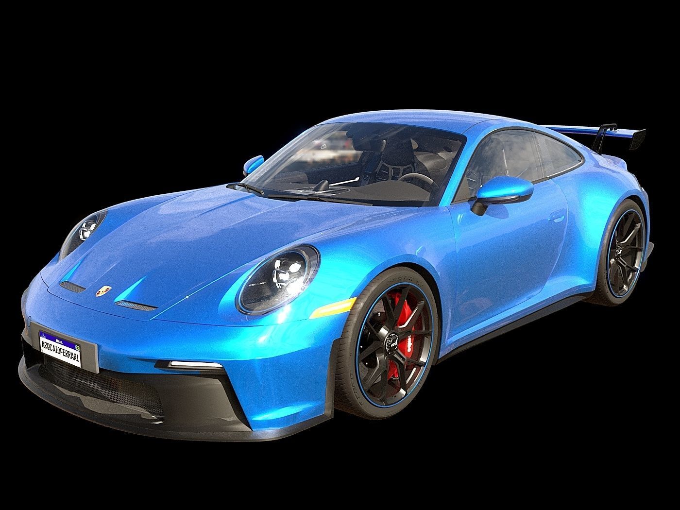 2022 Porsche 911 Cayman GT3 free 3D model | CGTrader