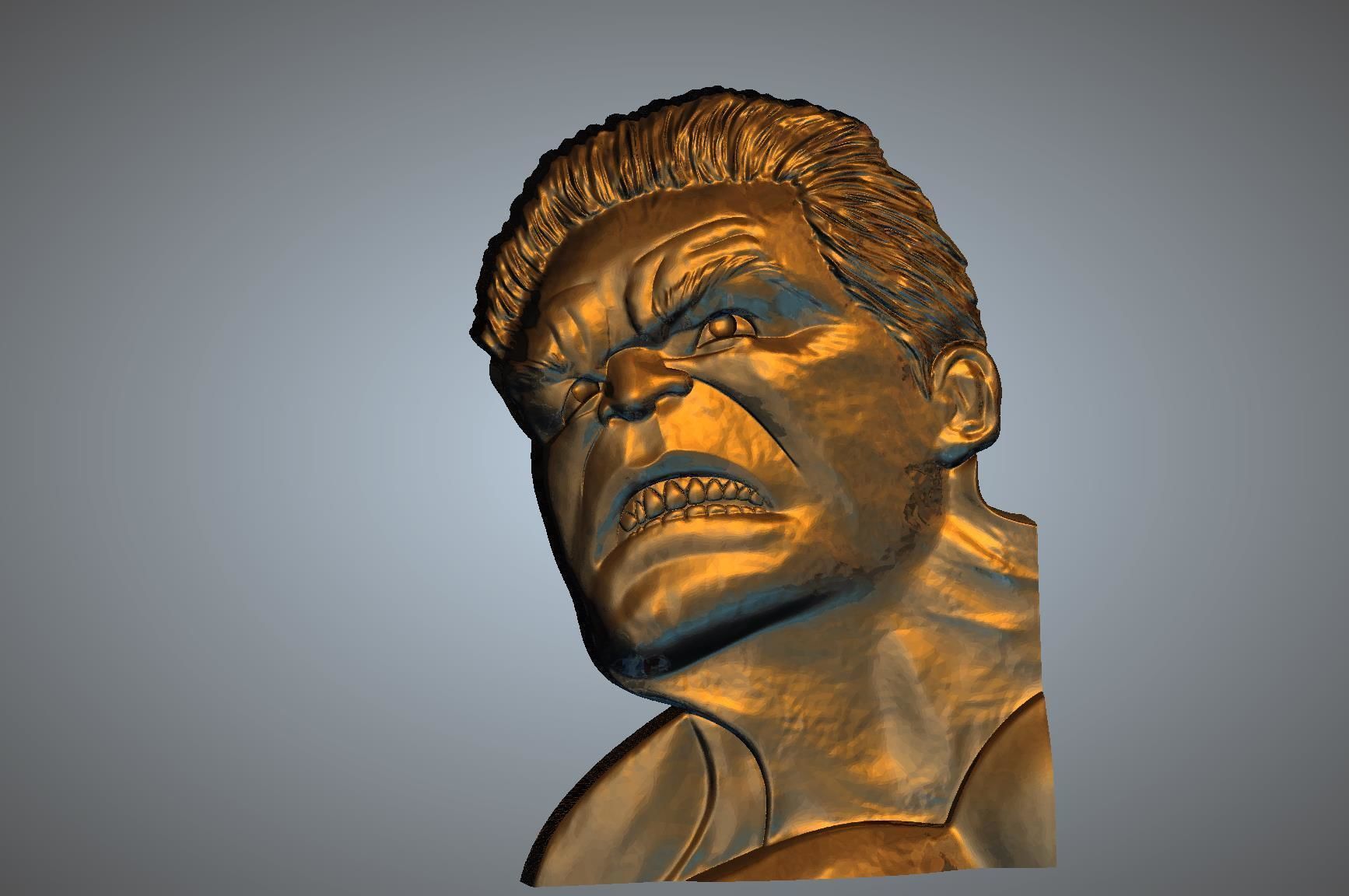 Hulk FAce 3D model 3D printable | CGTrader
