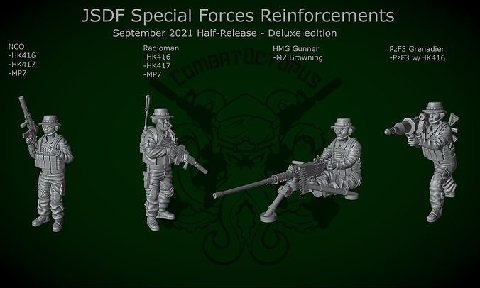Patreon pack 03 - September 2021 - JSDF Reinforcements 3D model 3D ...