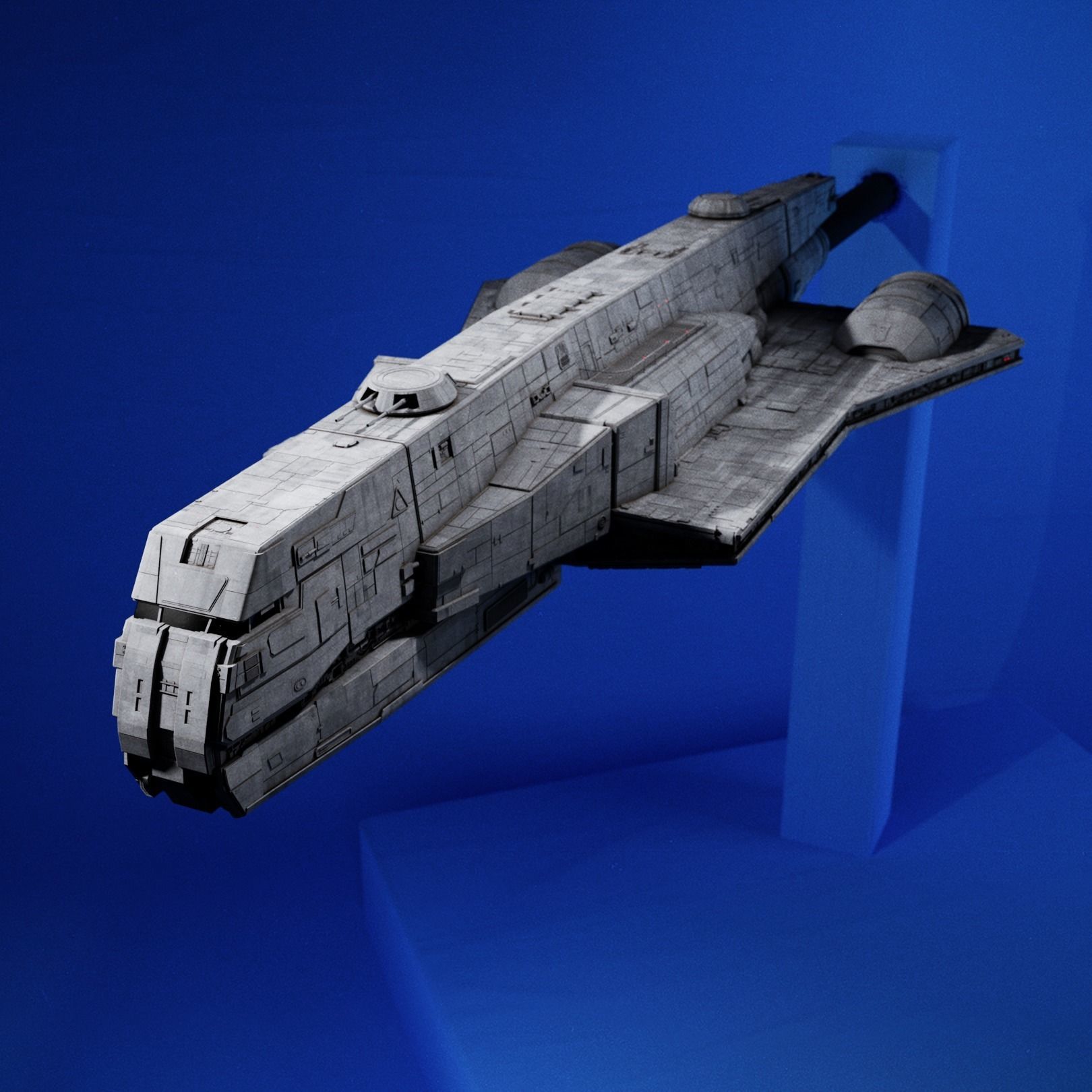 Imperial Gozanti-class cruiser 3D model rigged | CGTrader