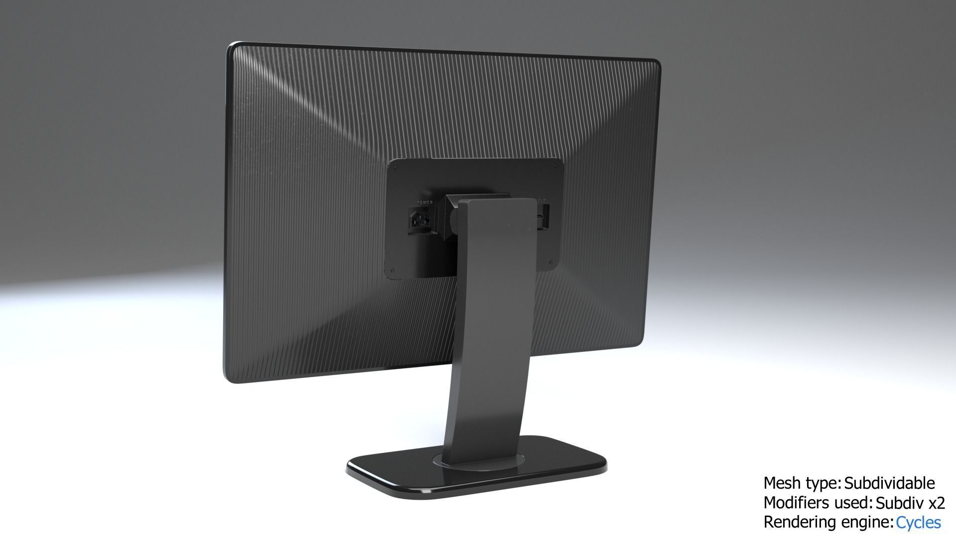 PC Generic Monitor for Office 3D model | CGTrader