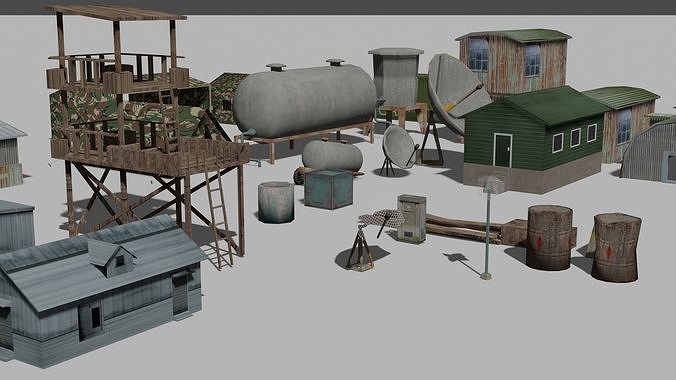 3D model Army Camp VR / AR / low-poly | CGTrader