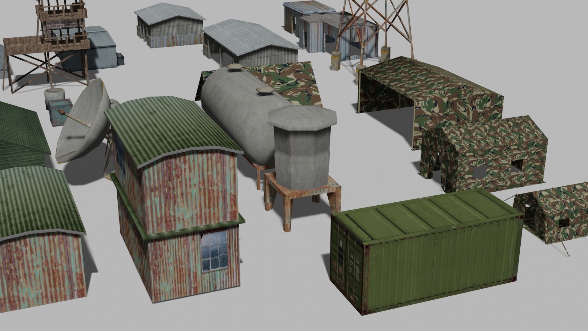 3D model Army Camp VR / AR / low-poly | CGTrader