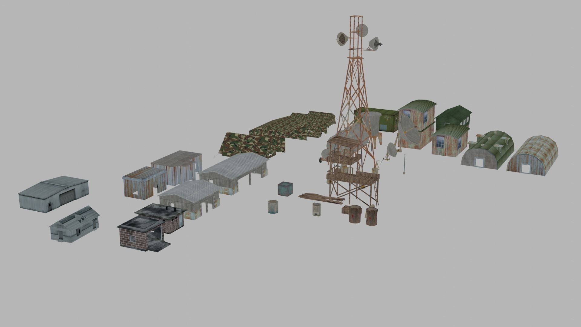 3D model Army Camp VR / AR / low-poly | CGTrader