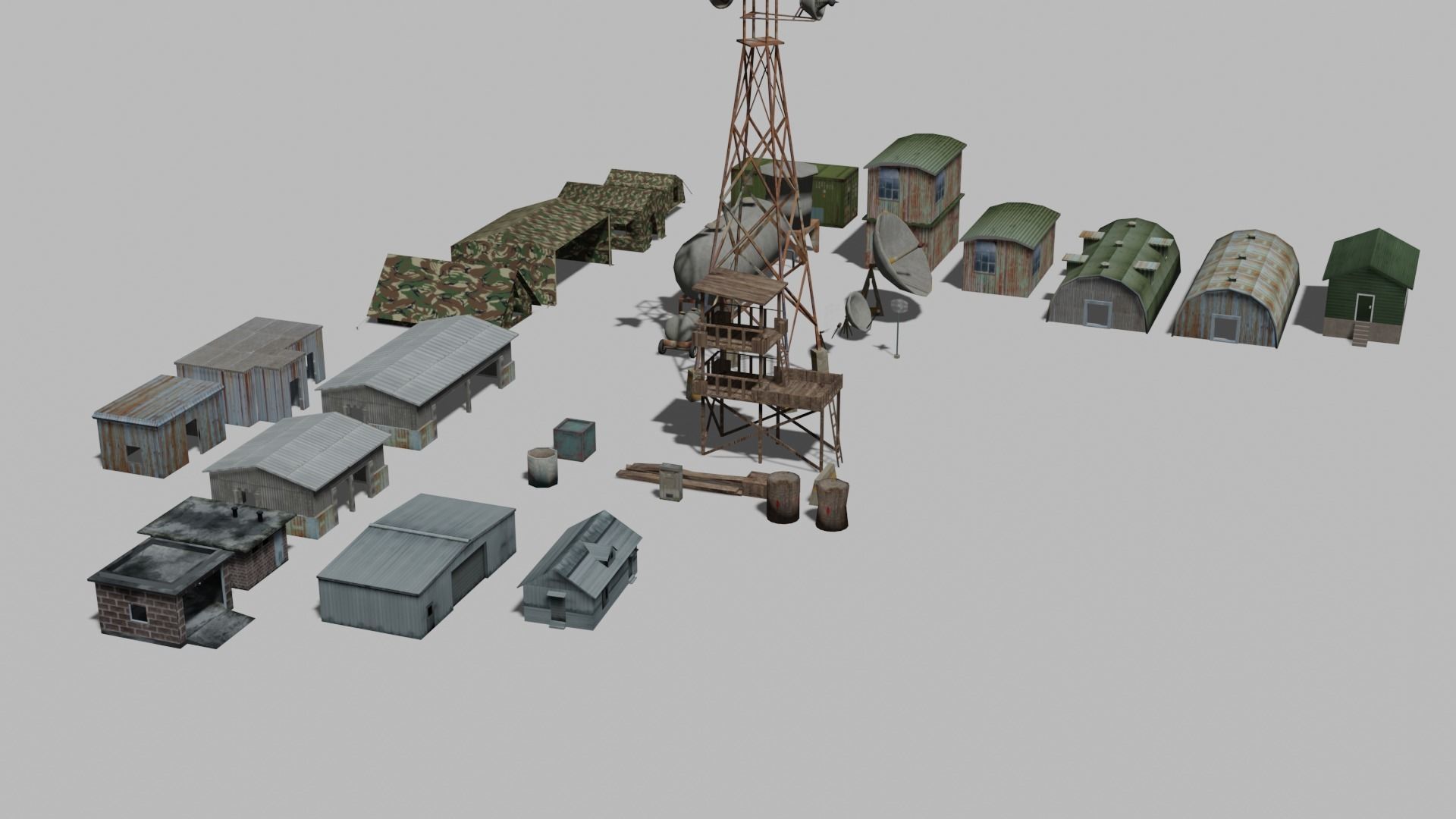 3D model Army Camp VR / AR / low-poly | CGTrader