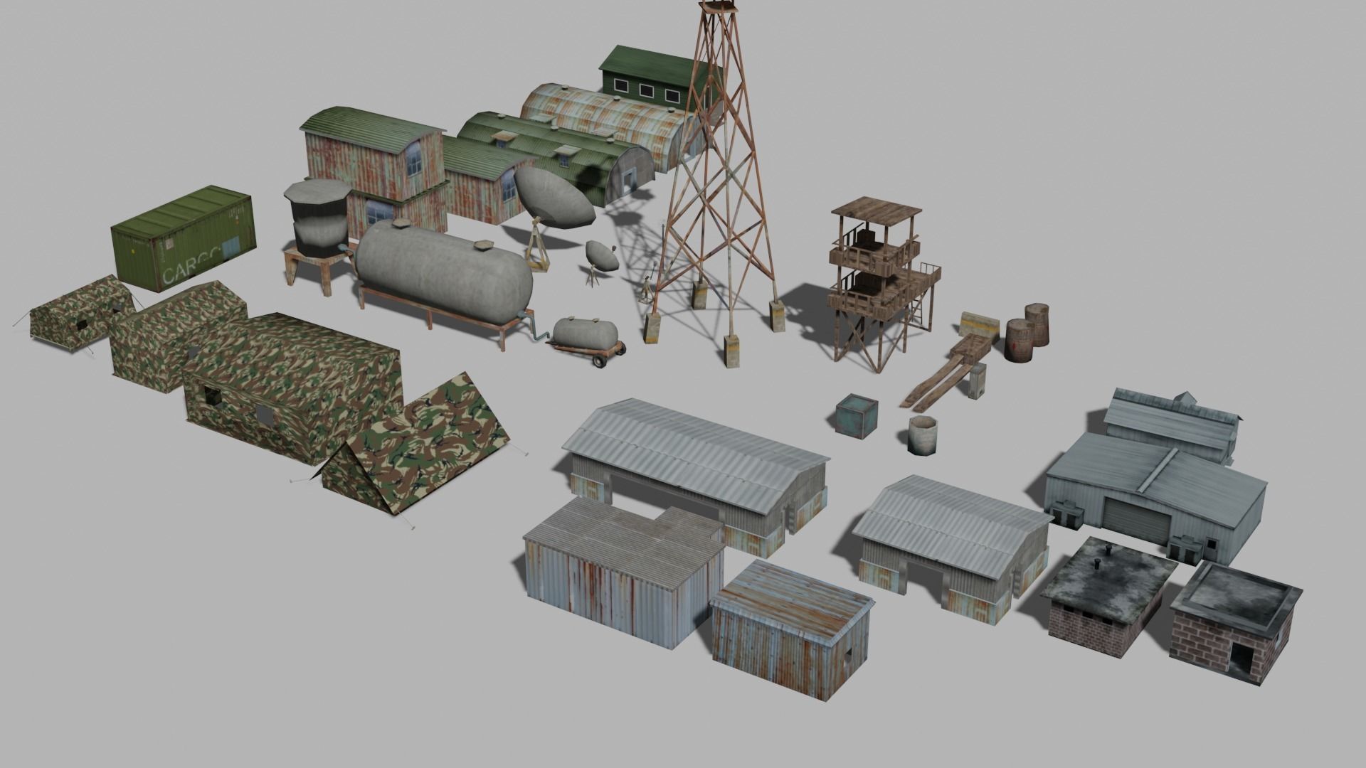 3D model Army Camp VR / AR / low-poly | CGTrader