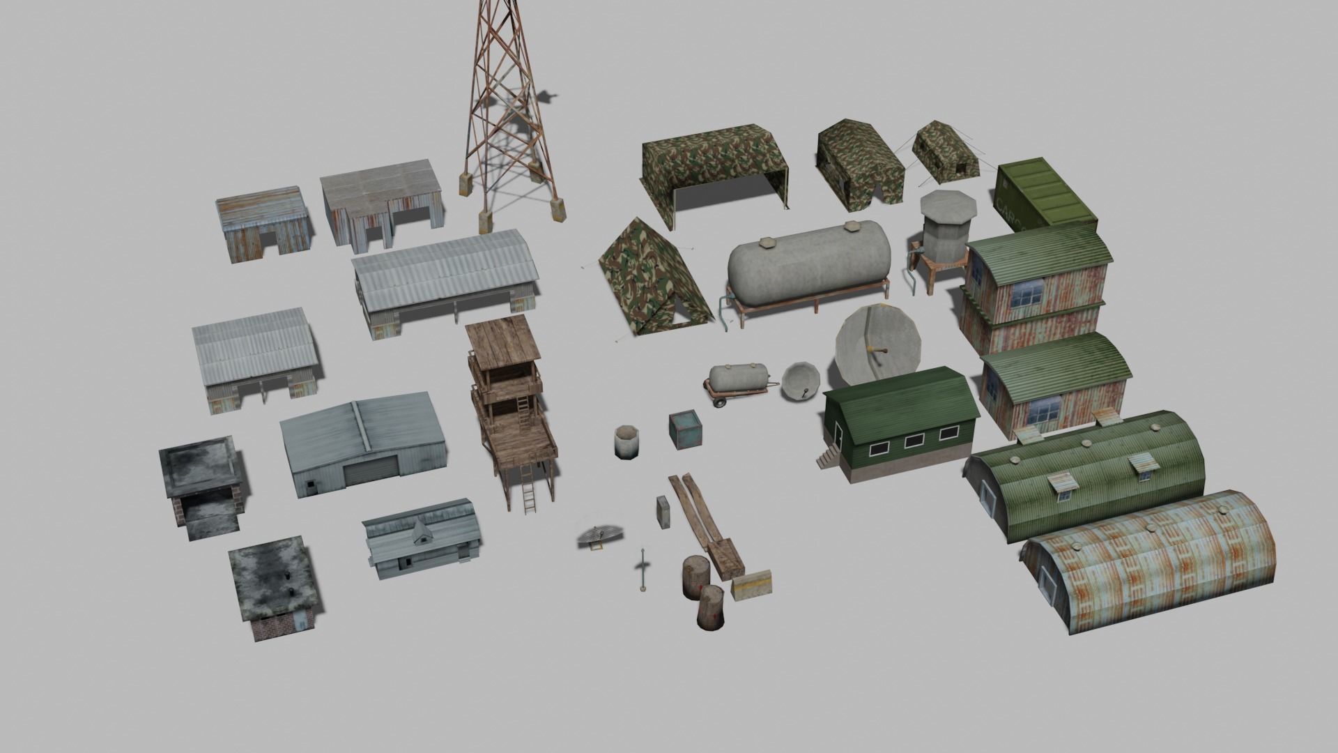 3D model Army Camp VR / AR / low-poly | CGTrader