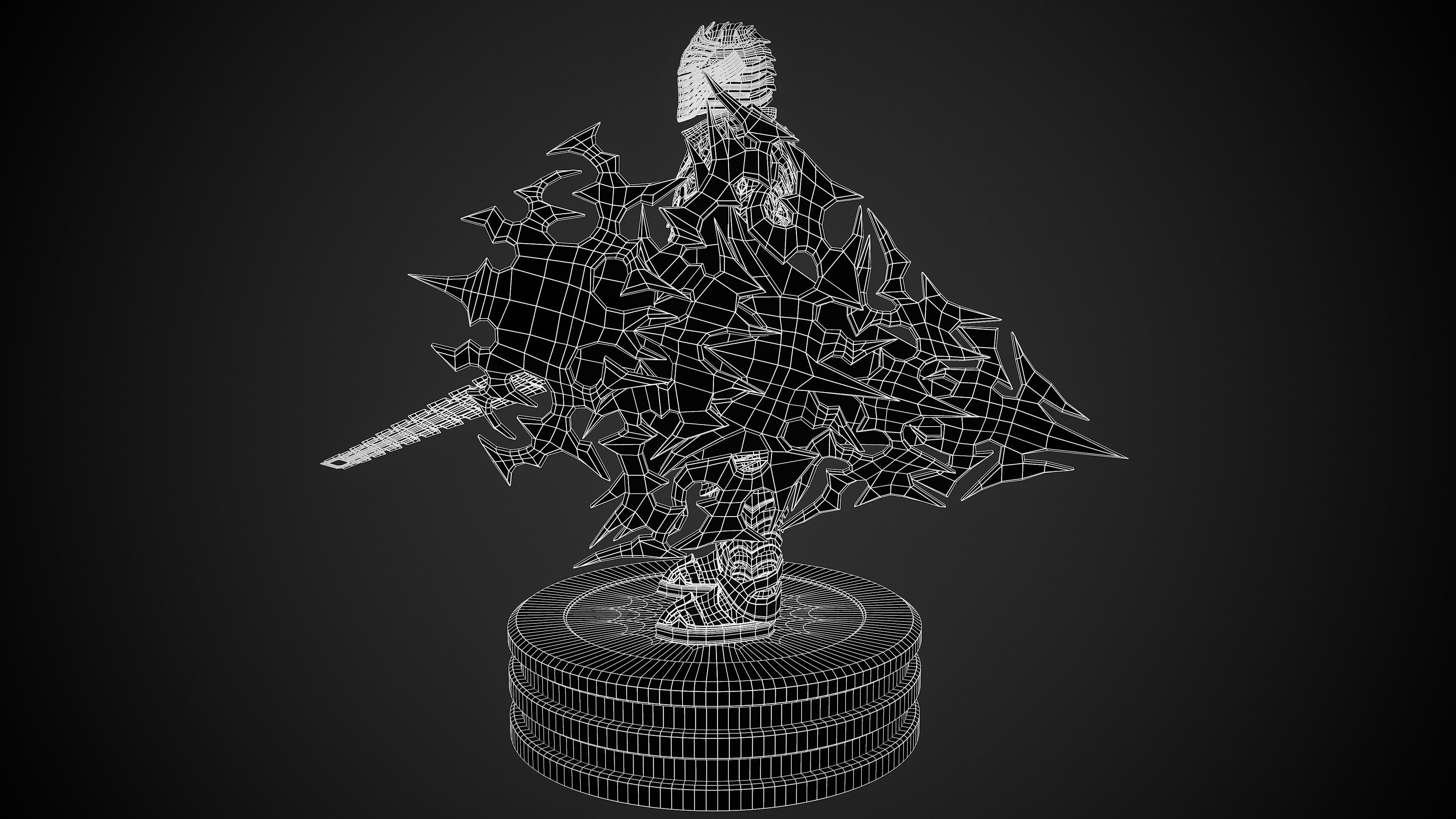 3D model Dark fantasy knight - Game Ready VR / AR / low-poly rigged ...