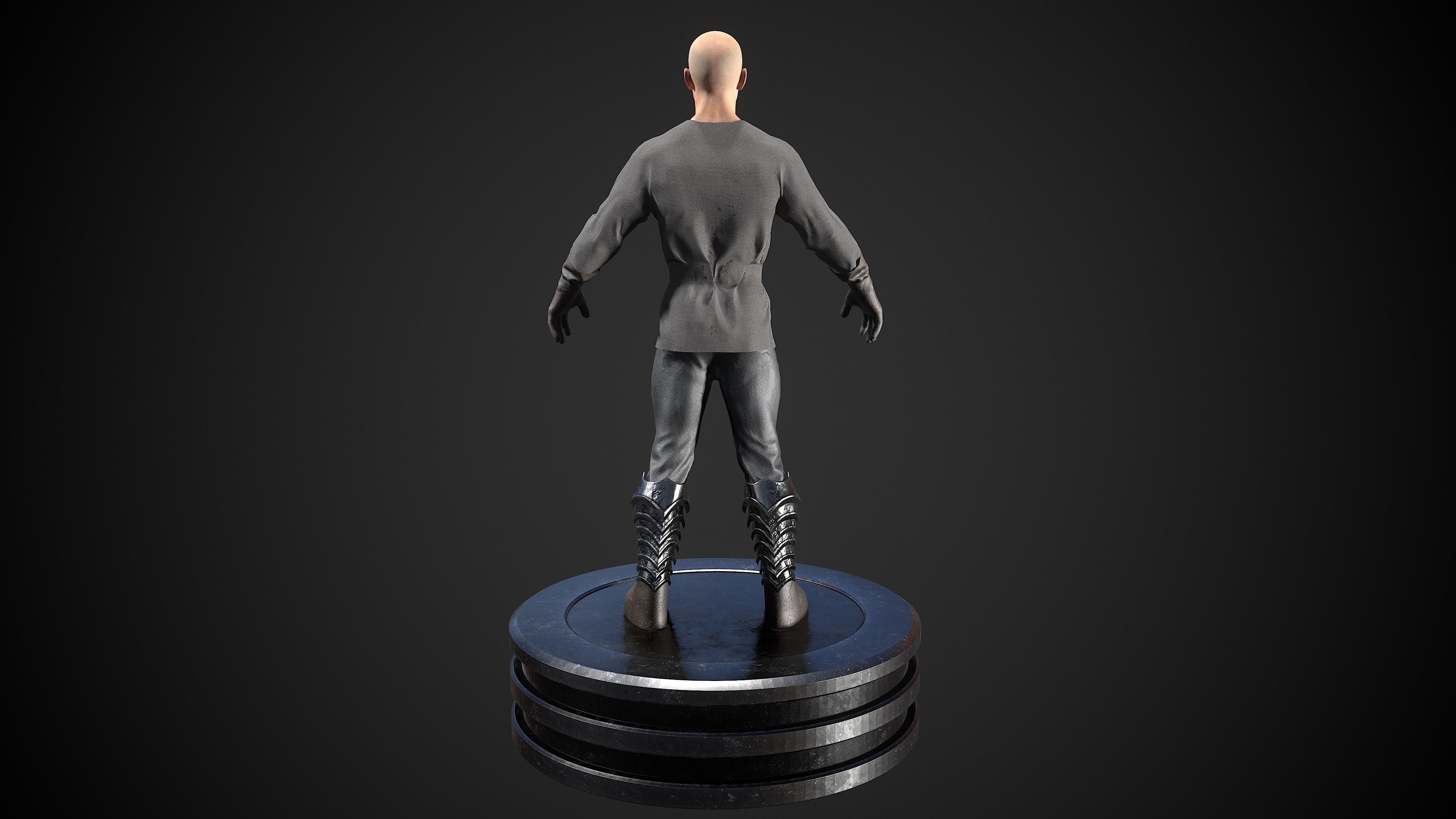 3D model Dark fantasy knight - Game Ready VR / AR / low-poly rigged ...