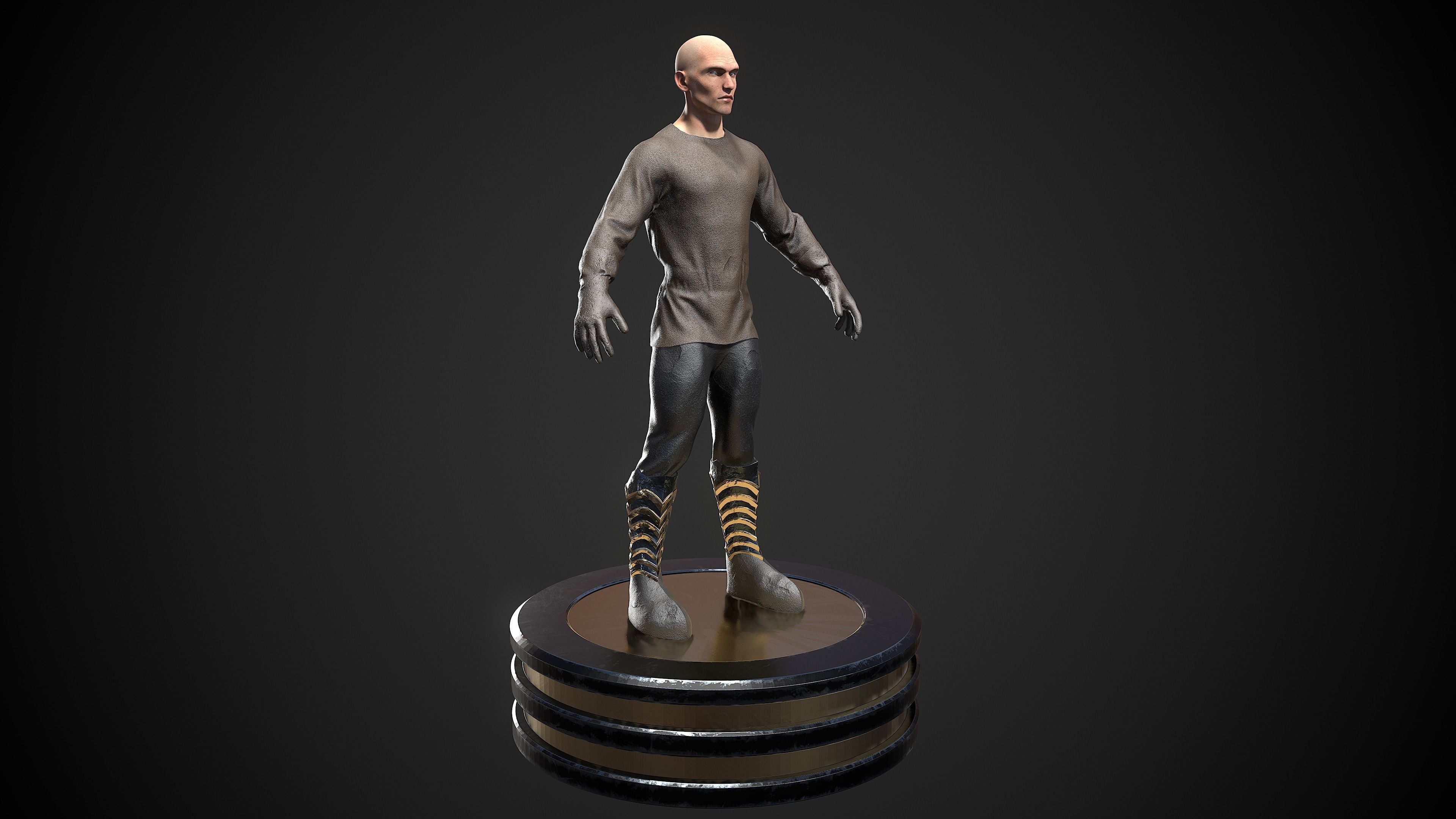 3D model Dark fantasy knight - Game Ready VR / AR / low-poly rigged ...