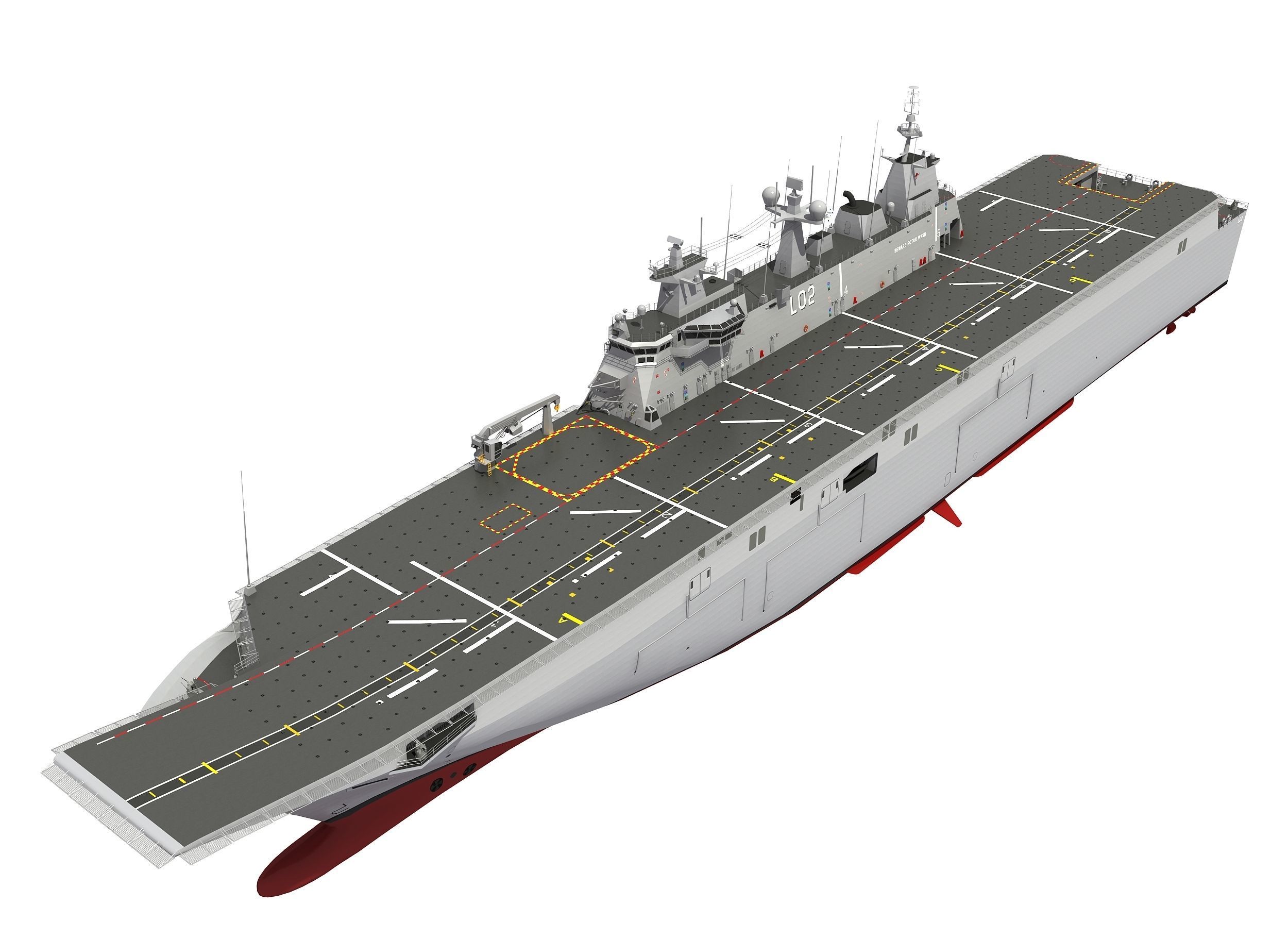 HMAS CANBERRA AUSTRALIAN LHD 3D model | CGTrader