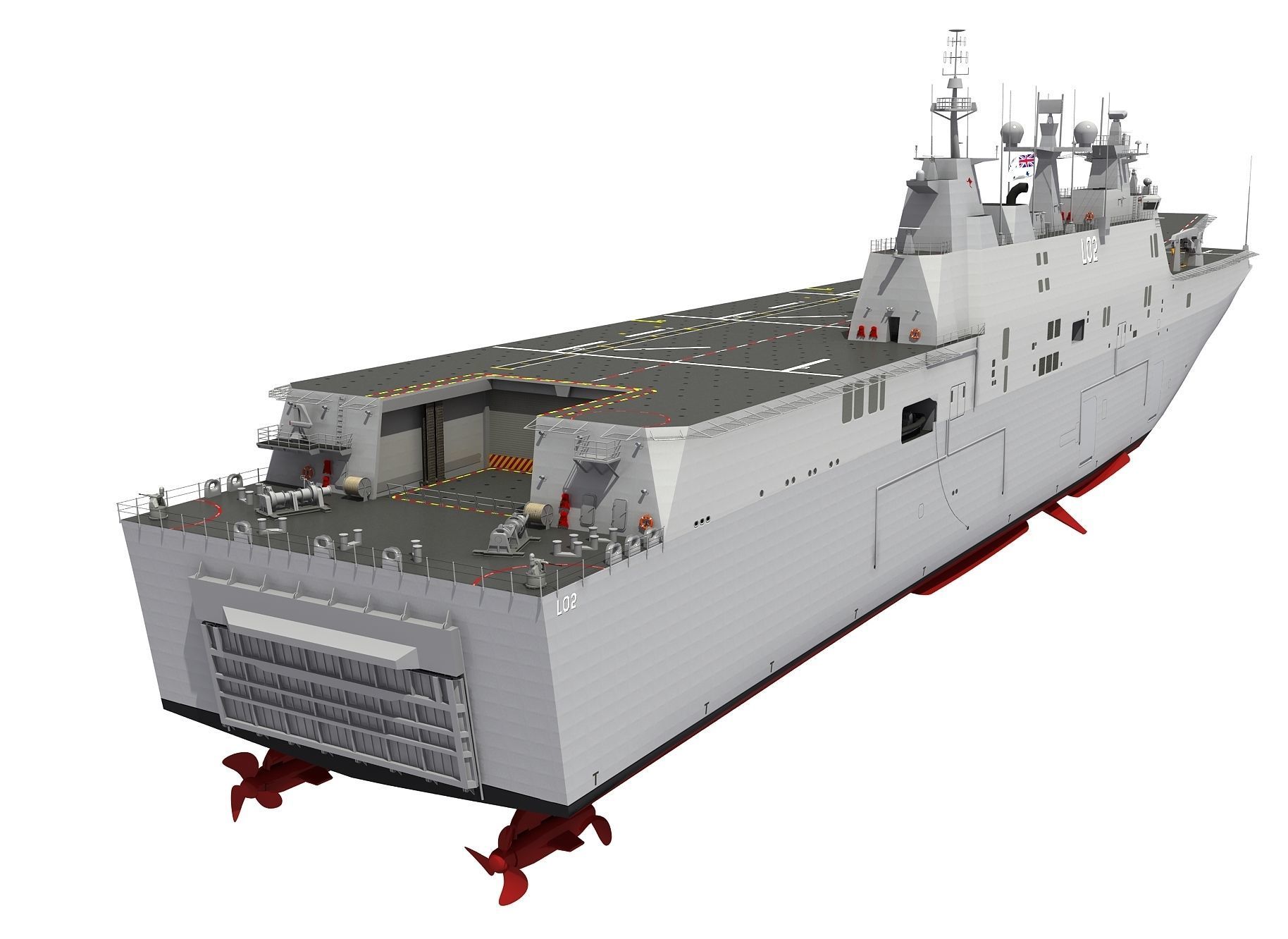 HMAS CANBERRA AUSTRALIAN LHD 3D model | CGTrader