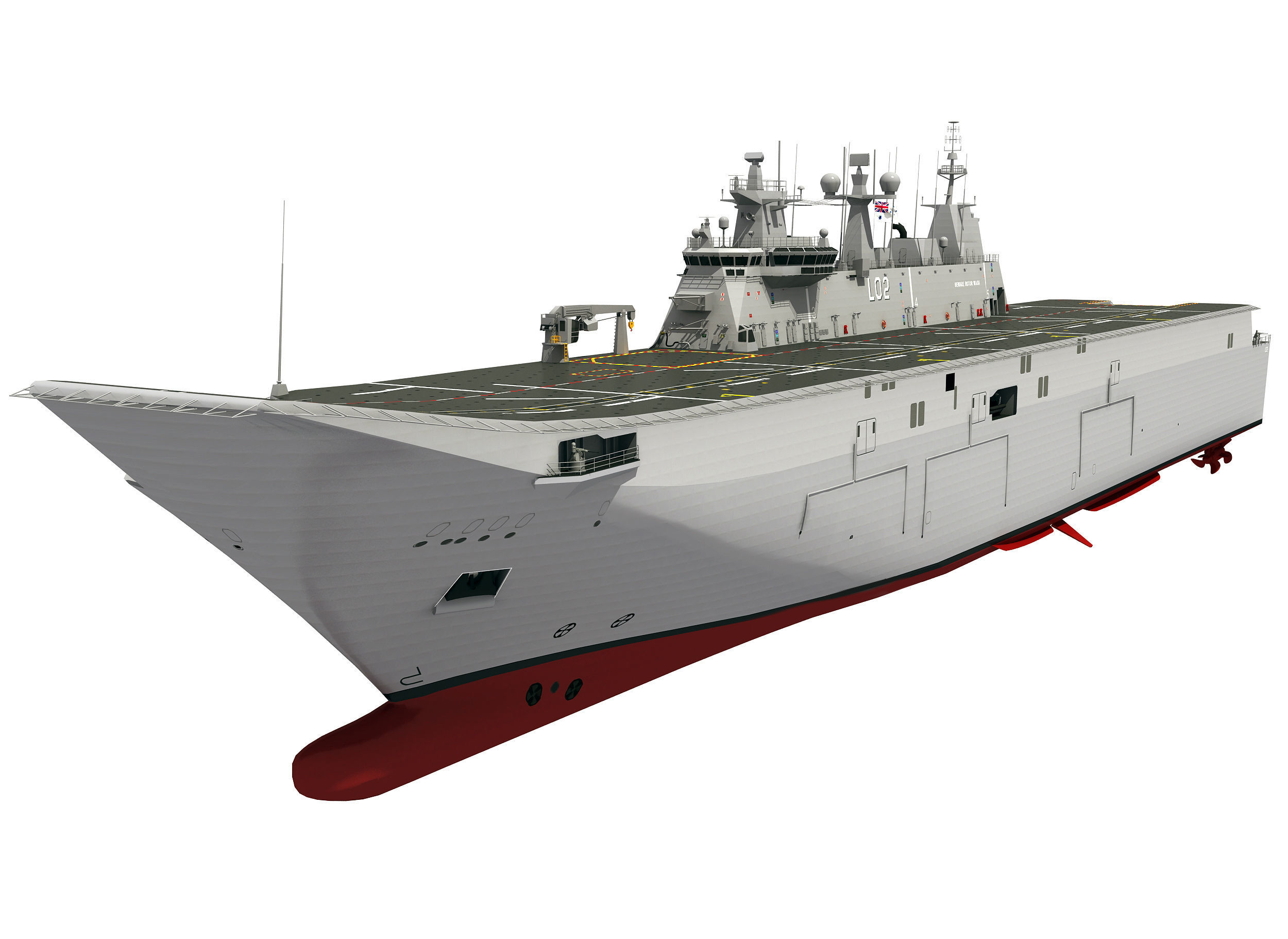 HMAS CANBERRA AUSTRALIAN LHD 3D model | CGTrader