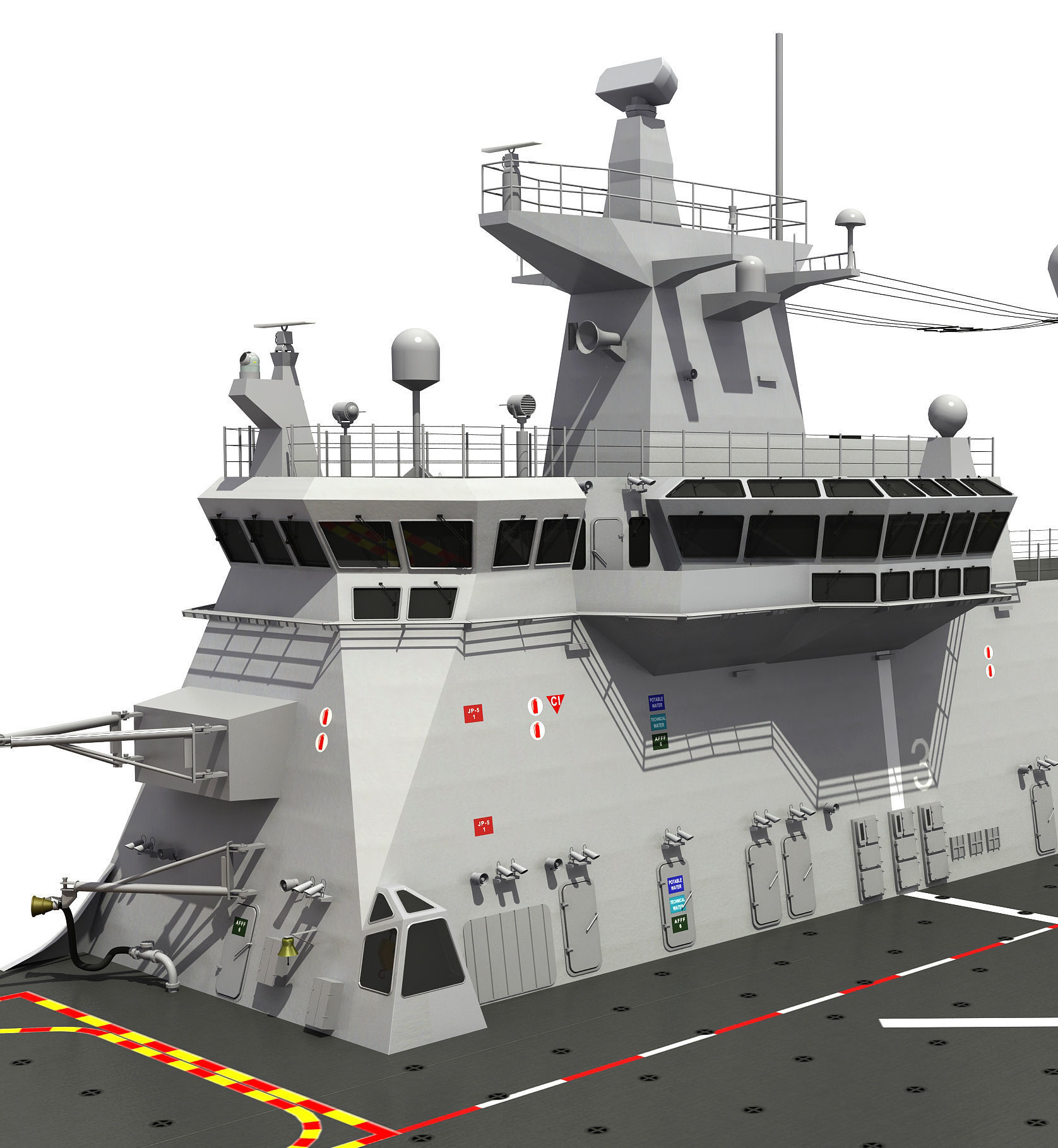 HMAS CANBERRA AUSTRALIAN LHD 3D model | CGTrader