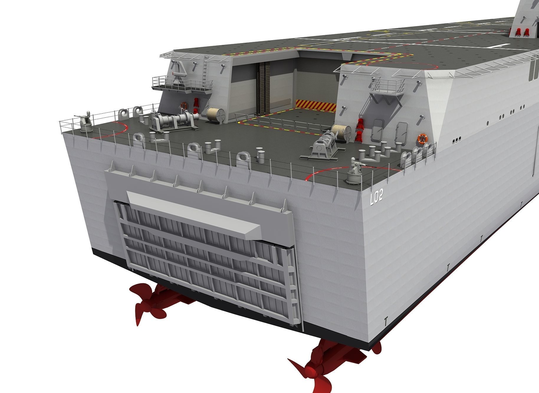 HMAS CANBERRA AUSTRALIAN LHD 3D model | CGTrader